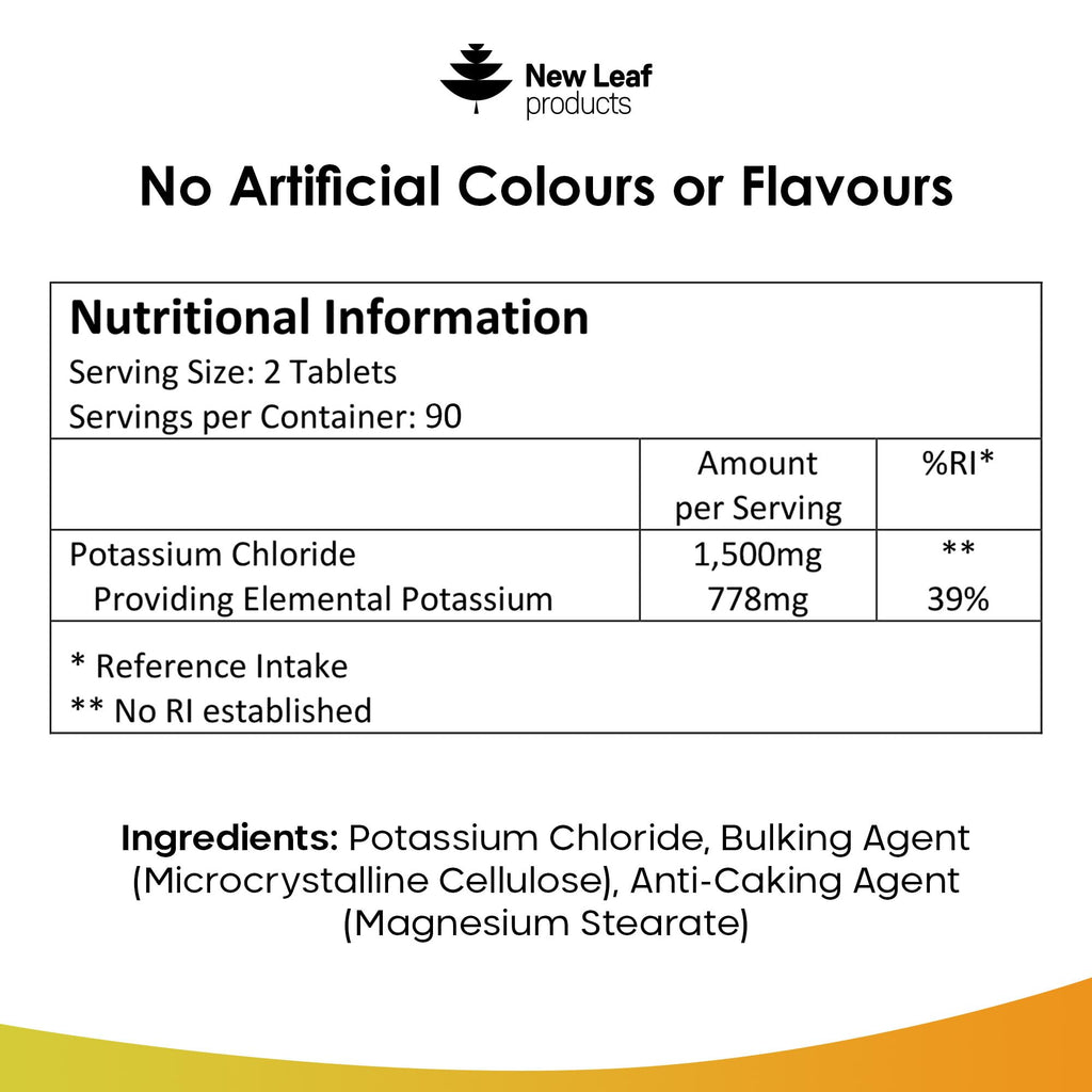 UK made potassium supplements