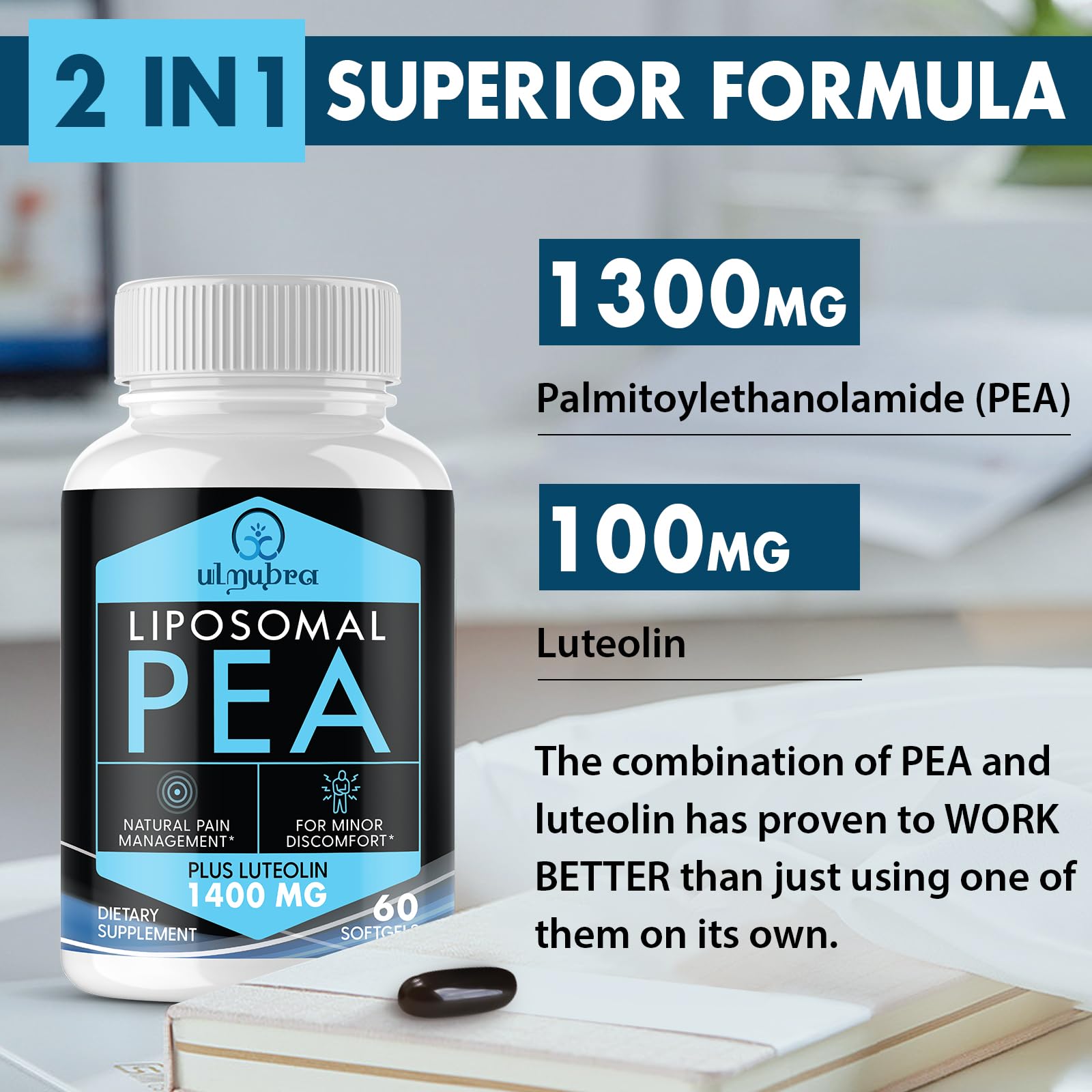 Ulmubra softgels for daily wellness support