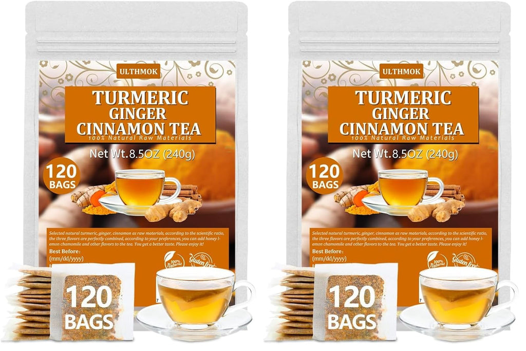ULTHMOK turmeric ginger cinnamon tea bags