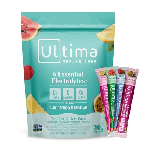 Ultima Replenisher electrolyte packets for hydration