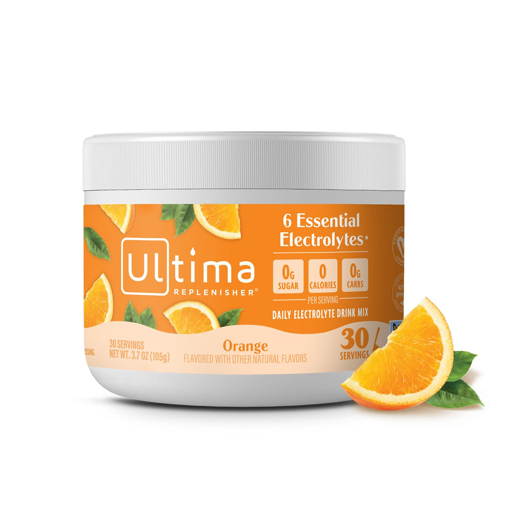 Ultima Replenisher orange electrolyte powder