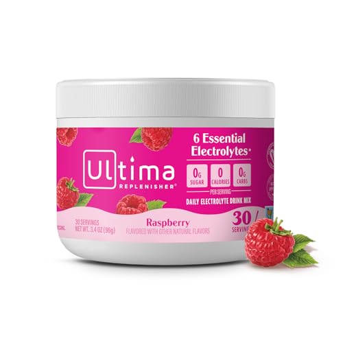 Ultima Replenisher raspberry electrolyte powder