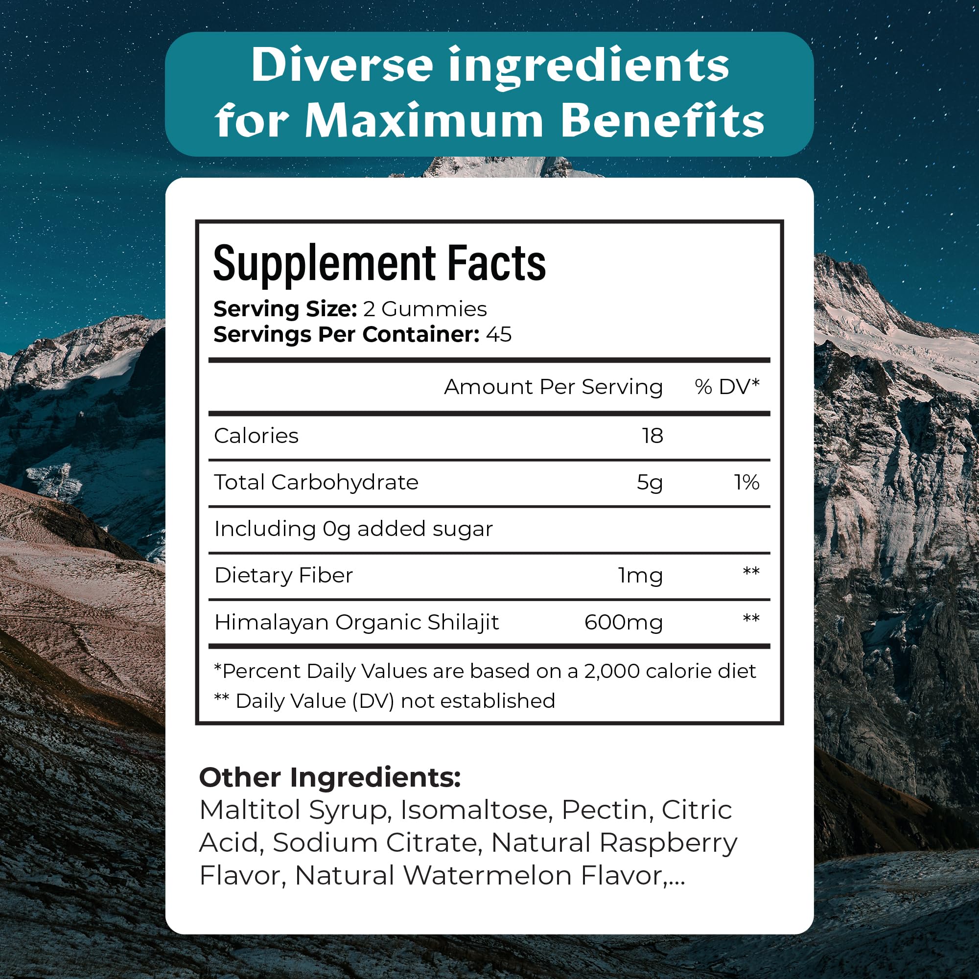 UltimaPeak pure shilajit gummies benefits