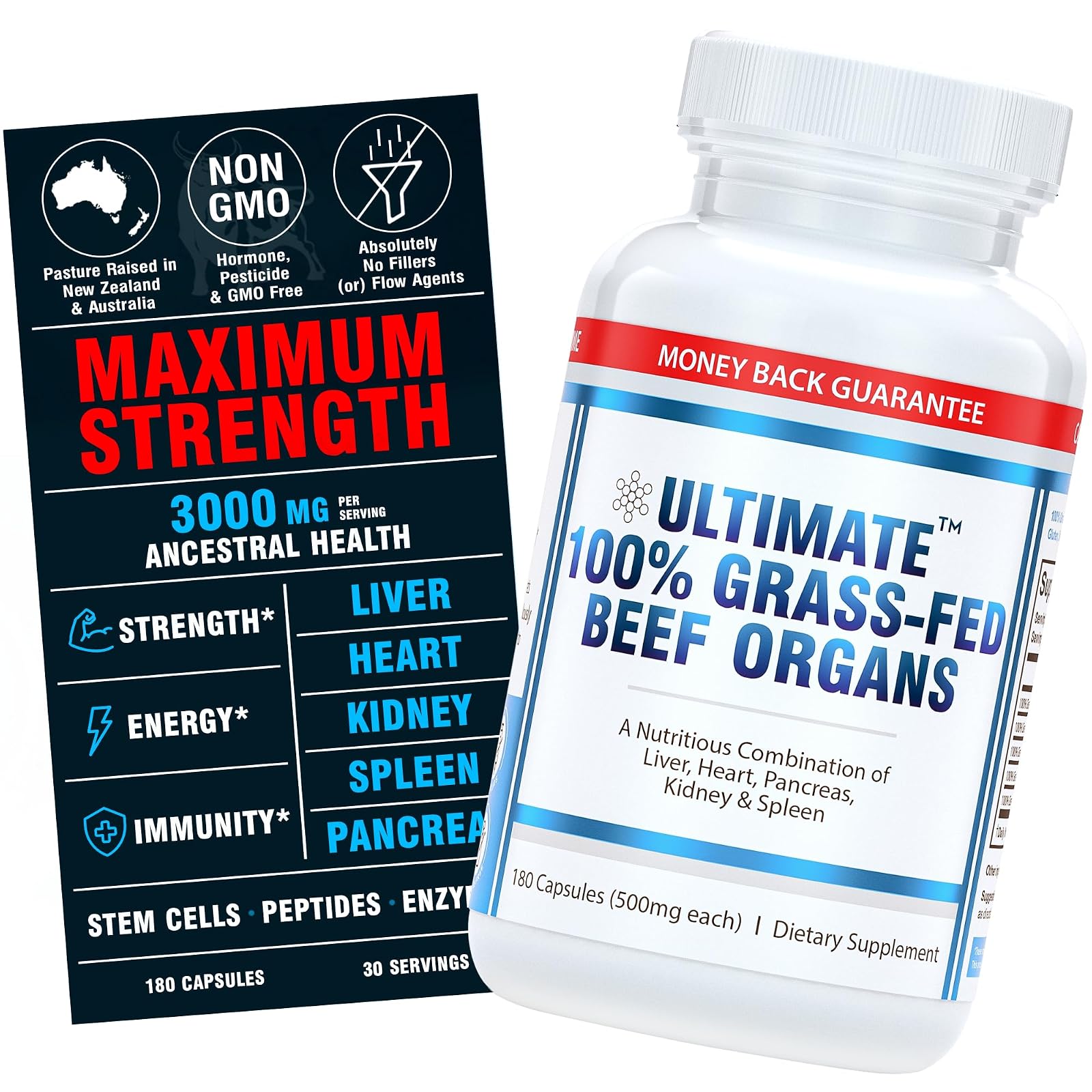 Ultimate beef organs multivitamin capsules