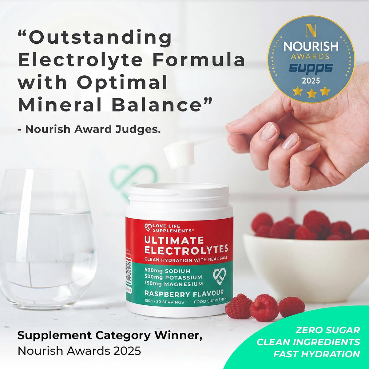Ultimate electrolytes for workout recovery