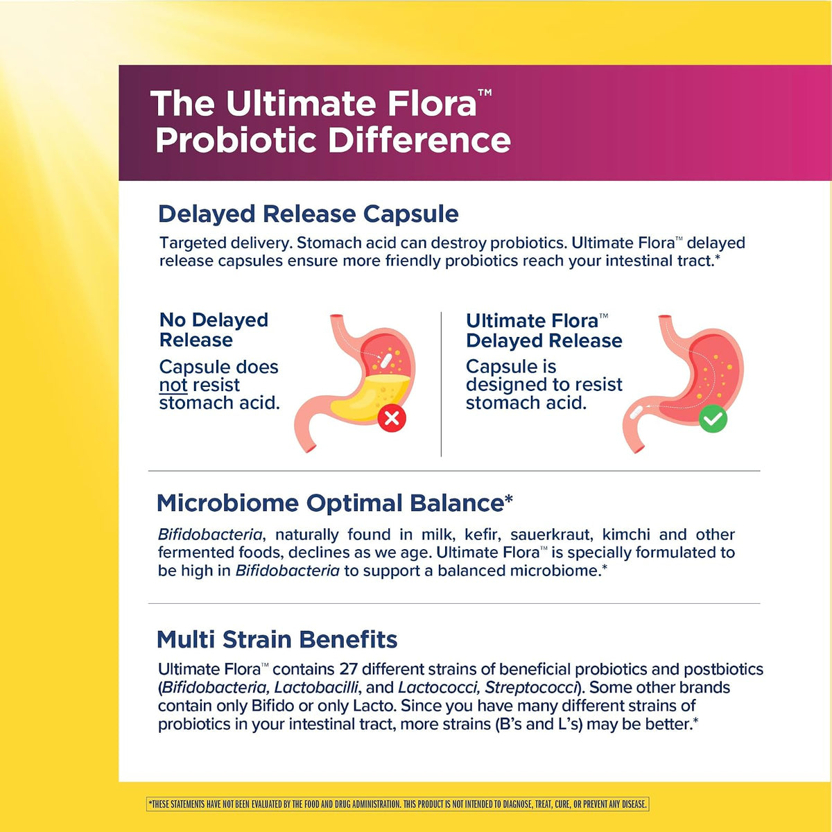 ultimate flora probiotic benefits