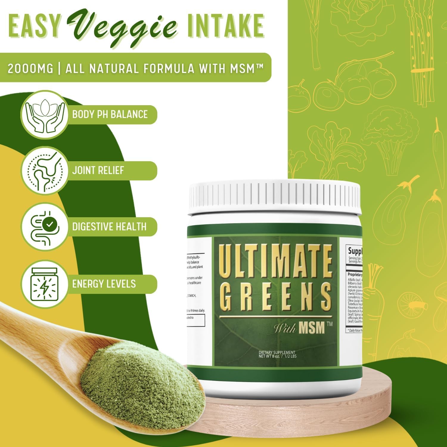 Ultimate Greens superfood powder benefits