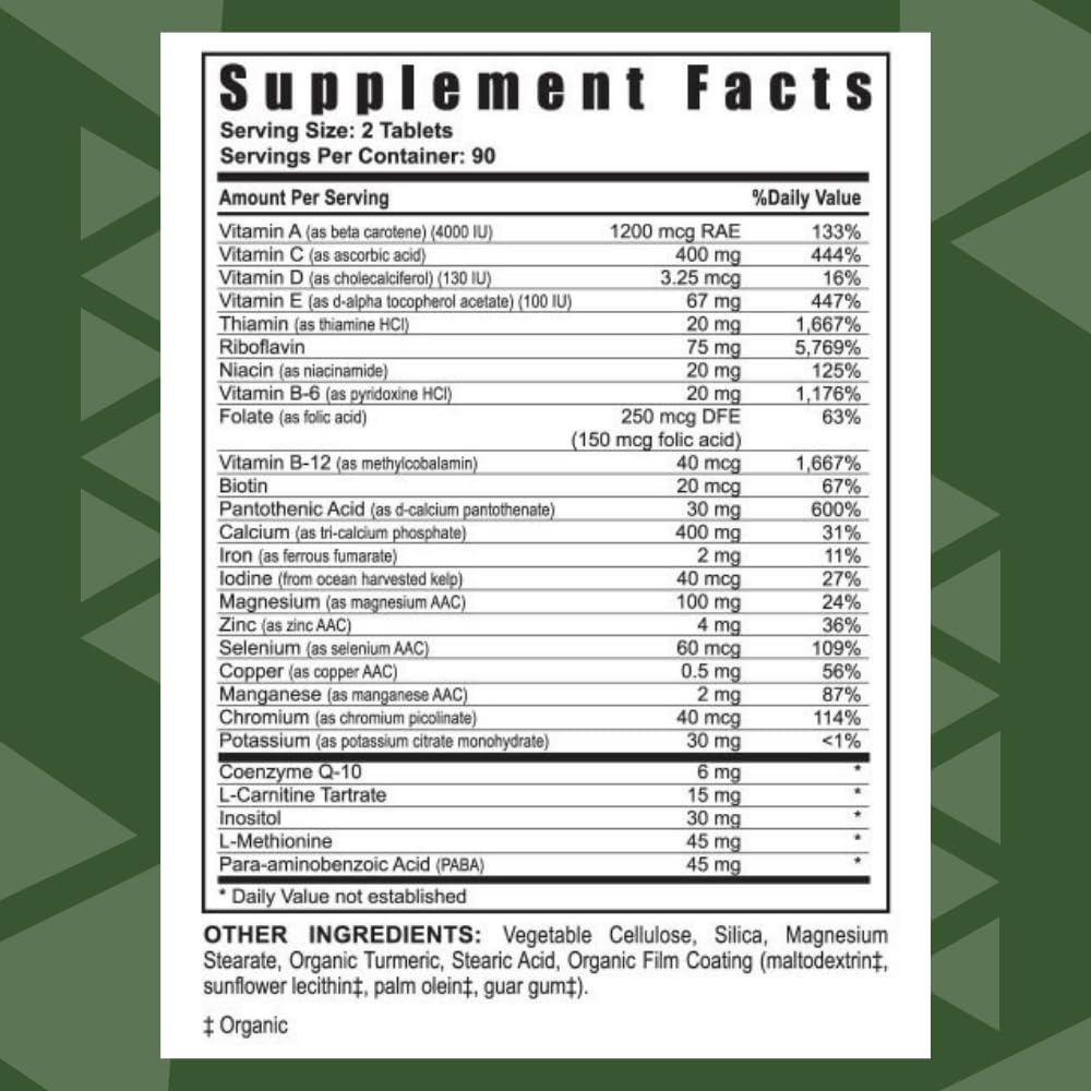 Ultimate multivitamin for men with CoQ10