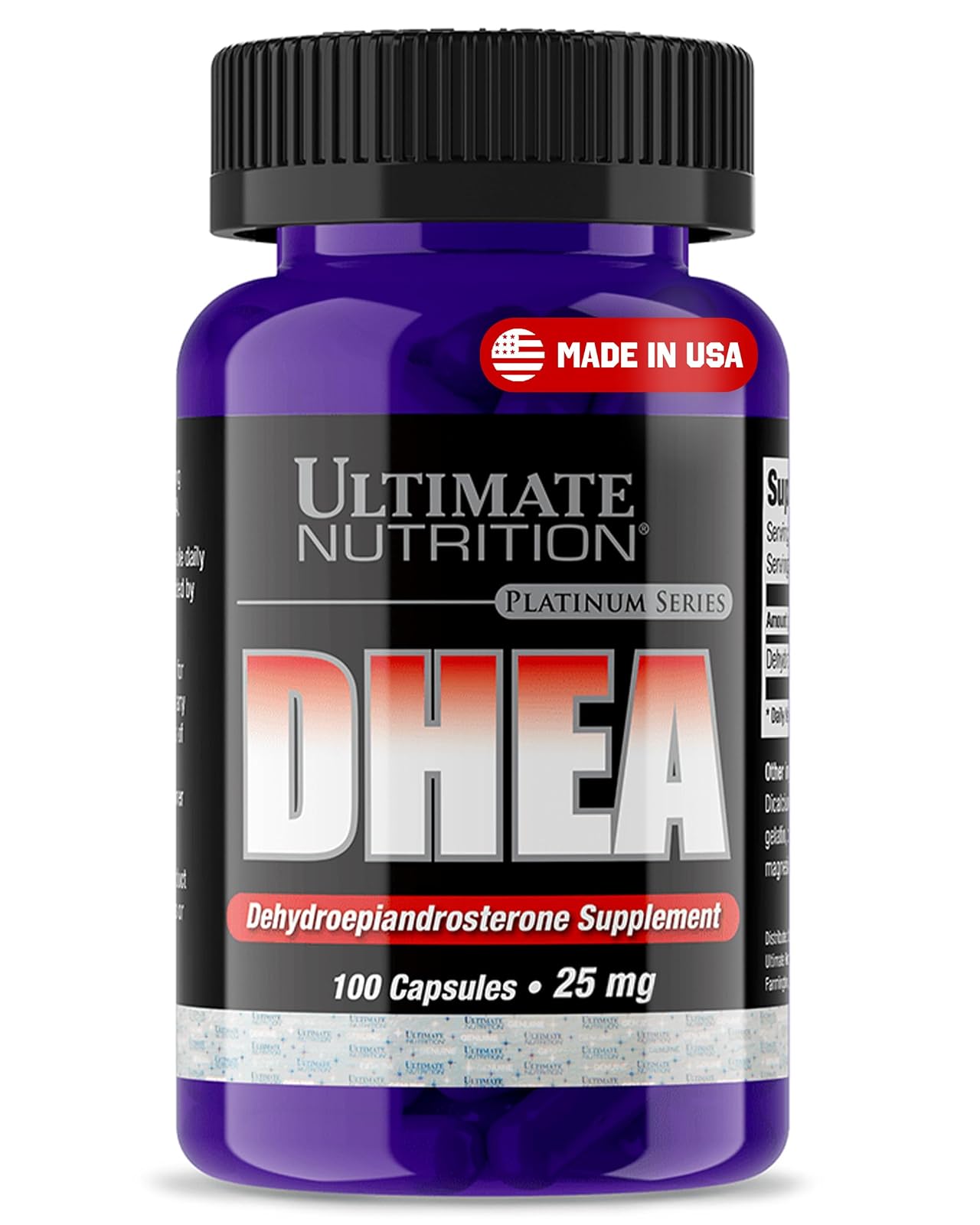 Ultimate Nutrition DHEA 25 mg capsules
