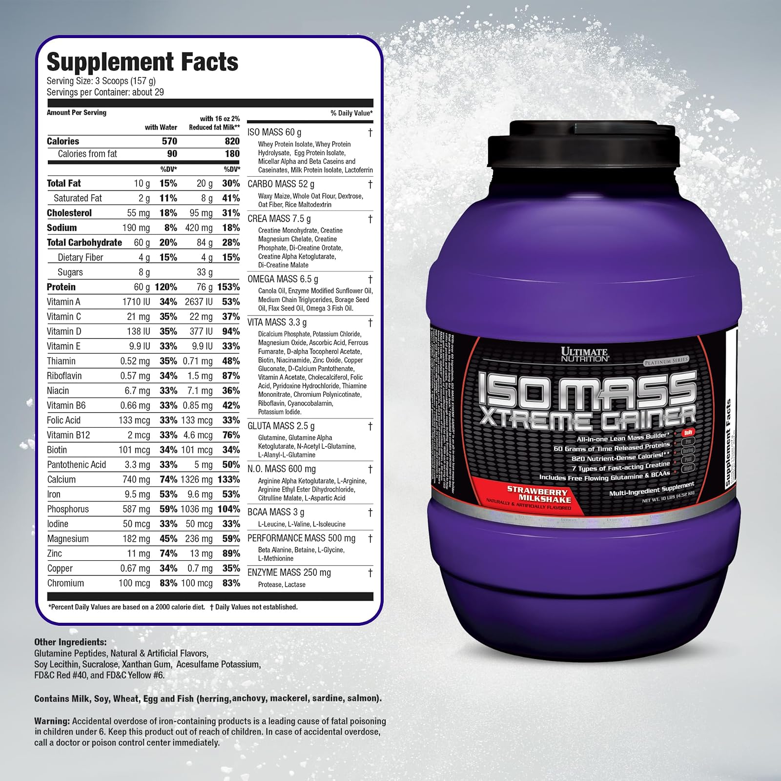 Ultimate Nutrition gainer for fast results