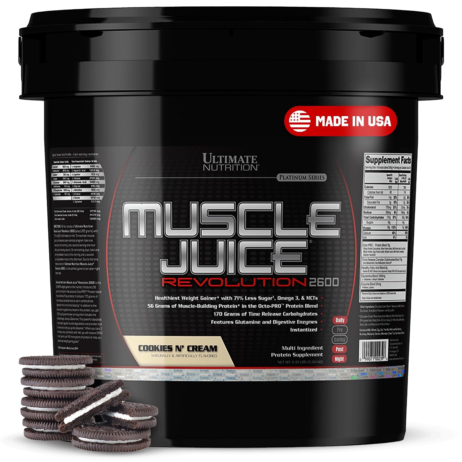 Ultimate Nutrition weight gainers for muscle