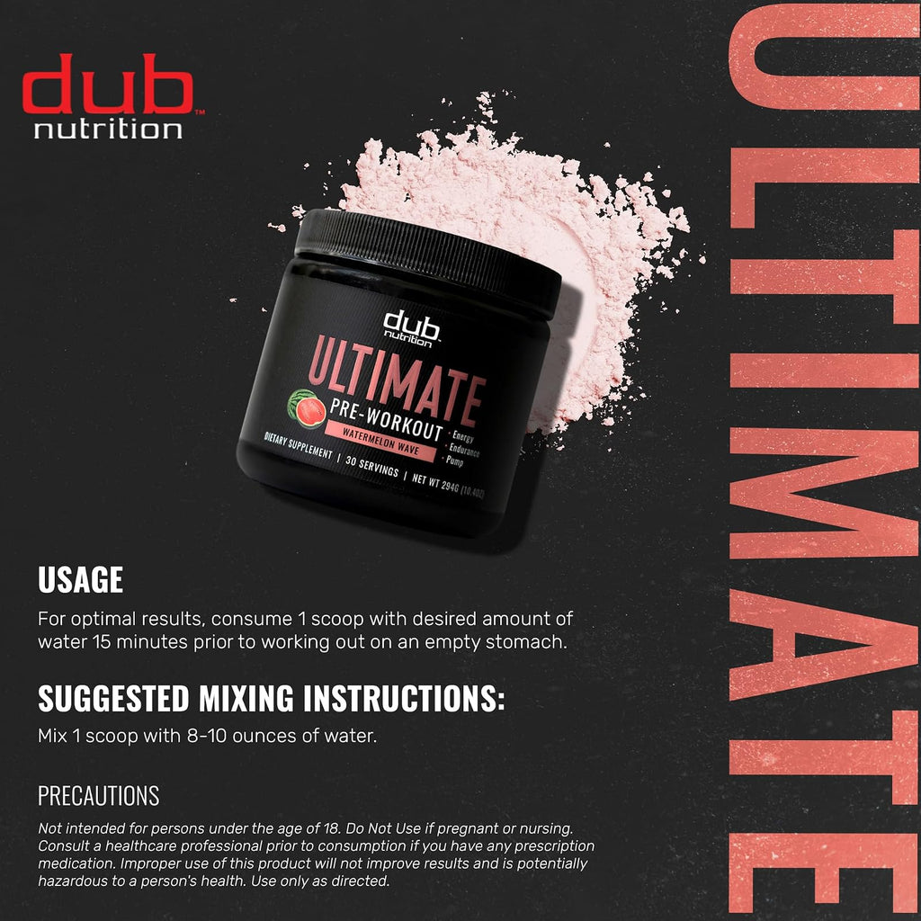 Ultimate Pre-Workout Watermelon Wave hydration support
