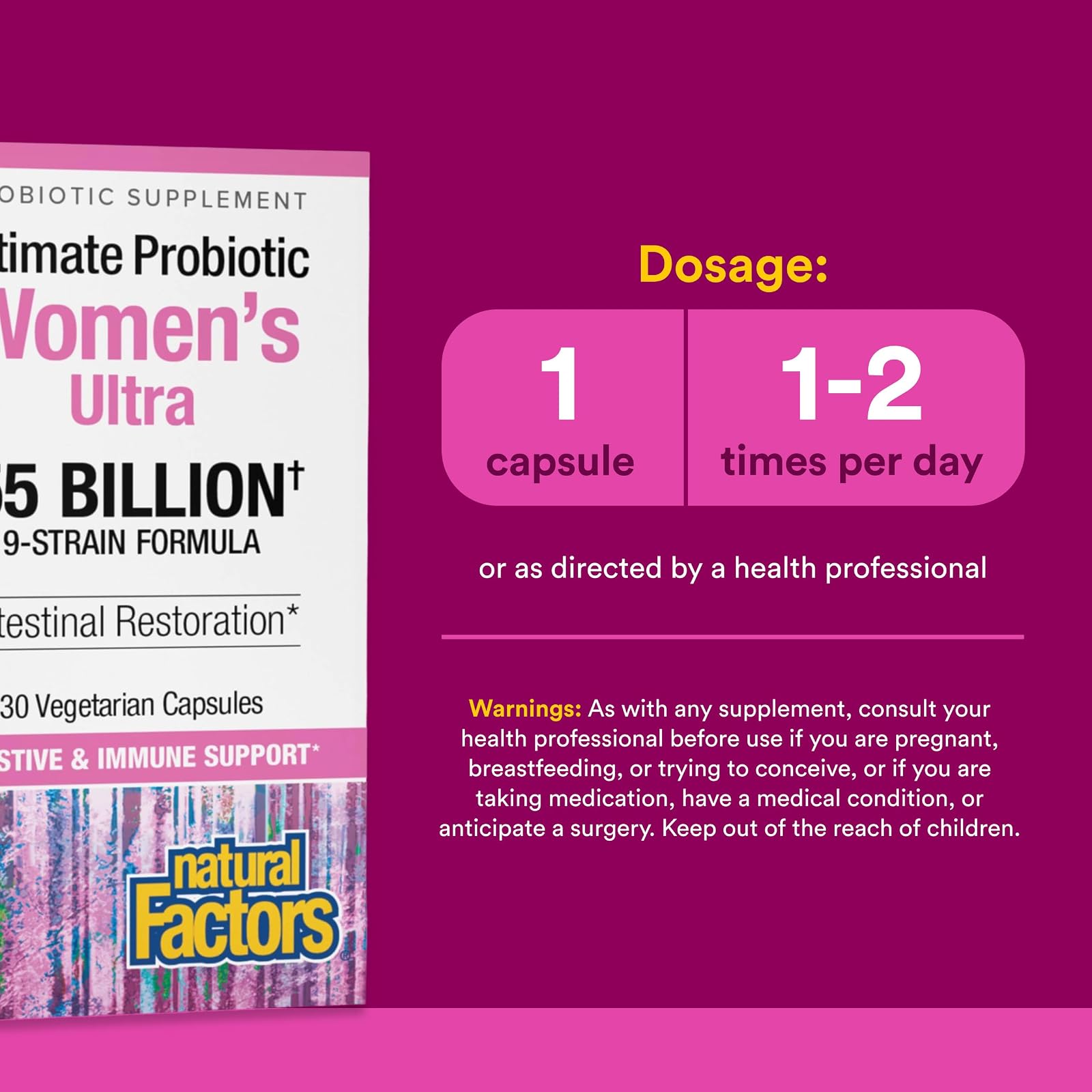 Ultimate probiotic support for women