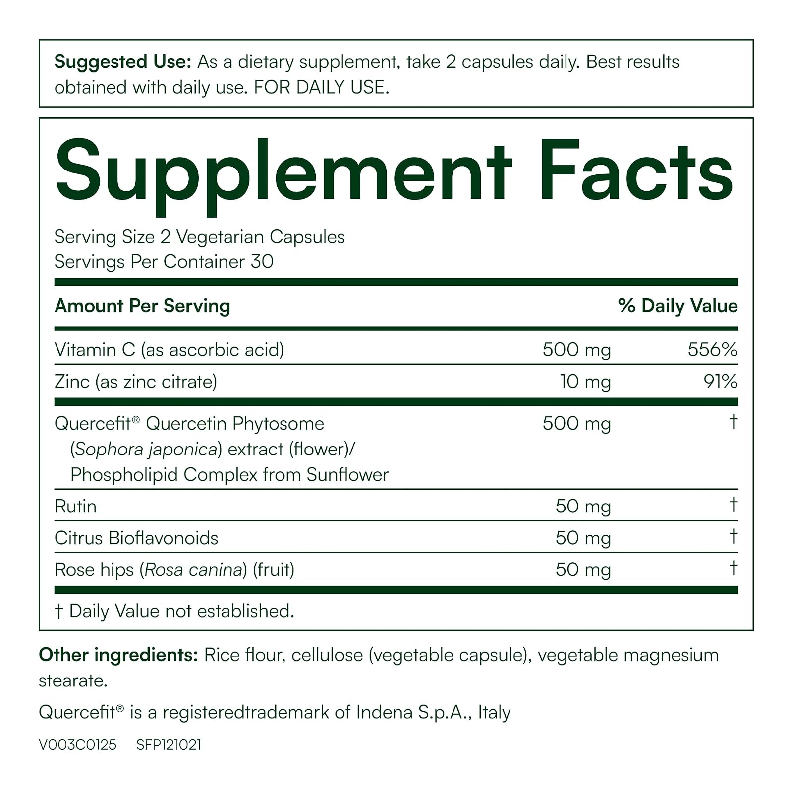 Ultimate quercetin phytosome for seasonal allergies