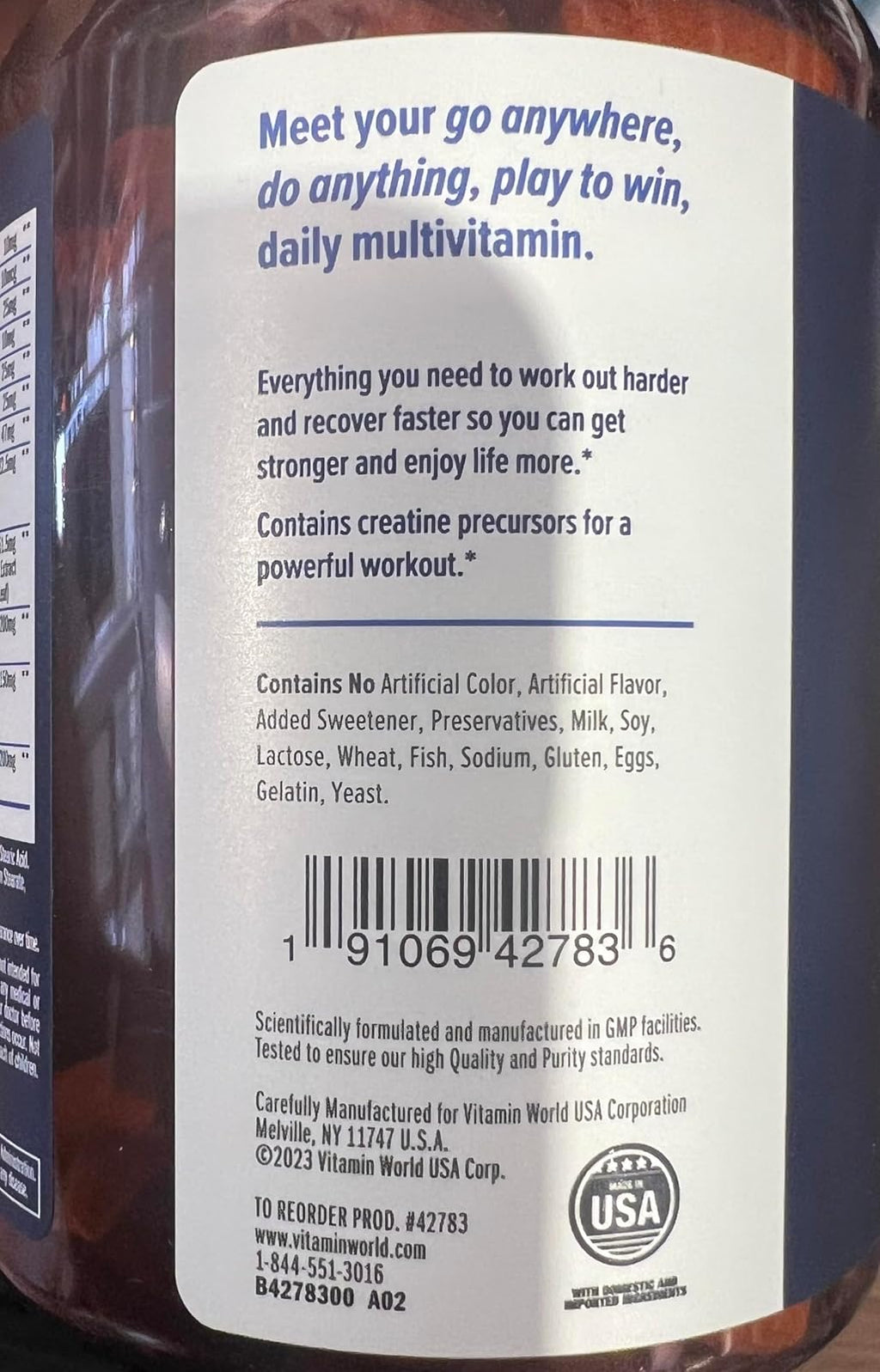 Ultra 360 multivitamin for active lifestyle