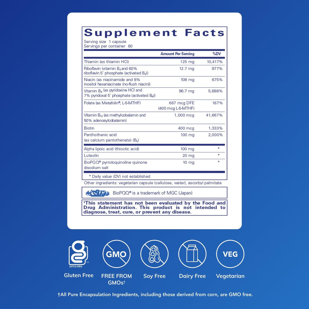 Ultra B-Complex with PQQ for energy