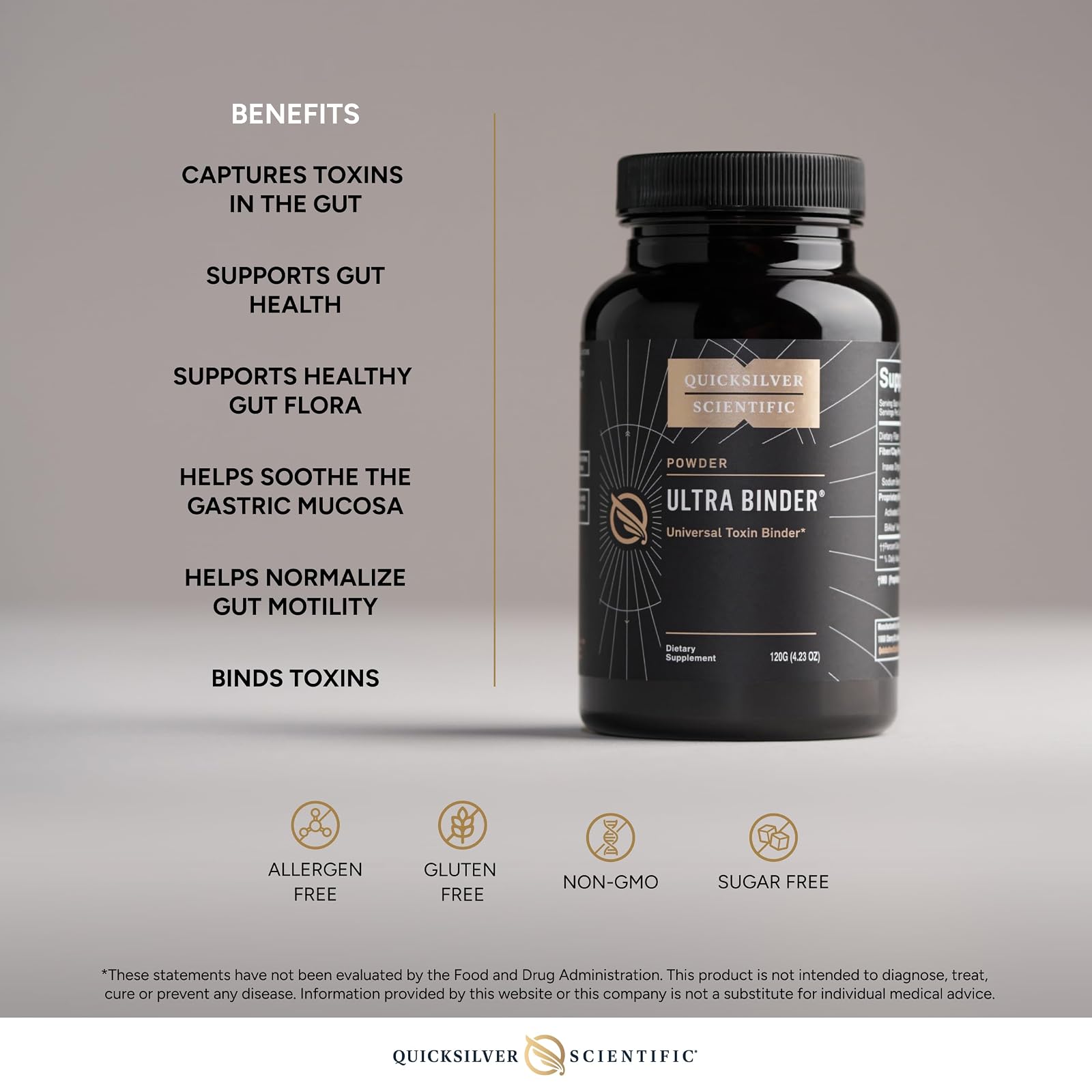 Ultra Binder powder for detoxification