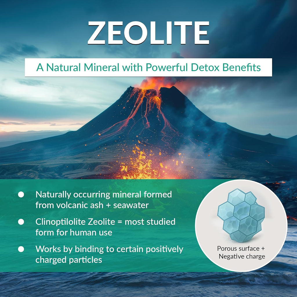 Ultra-fine clinoptilolite for detox