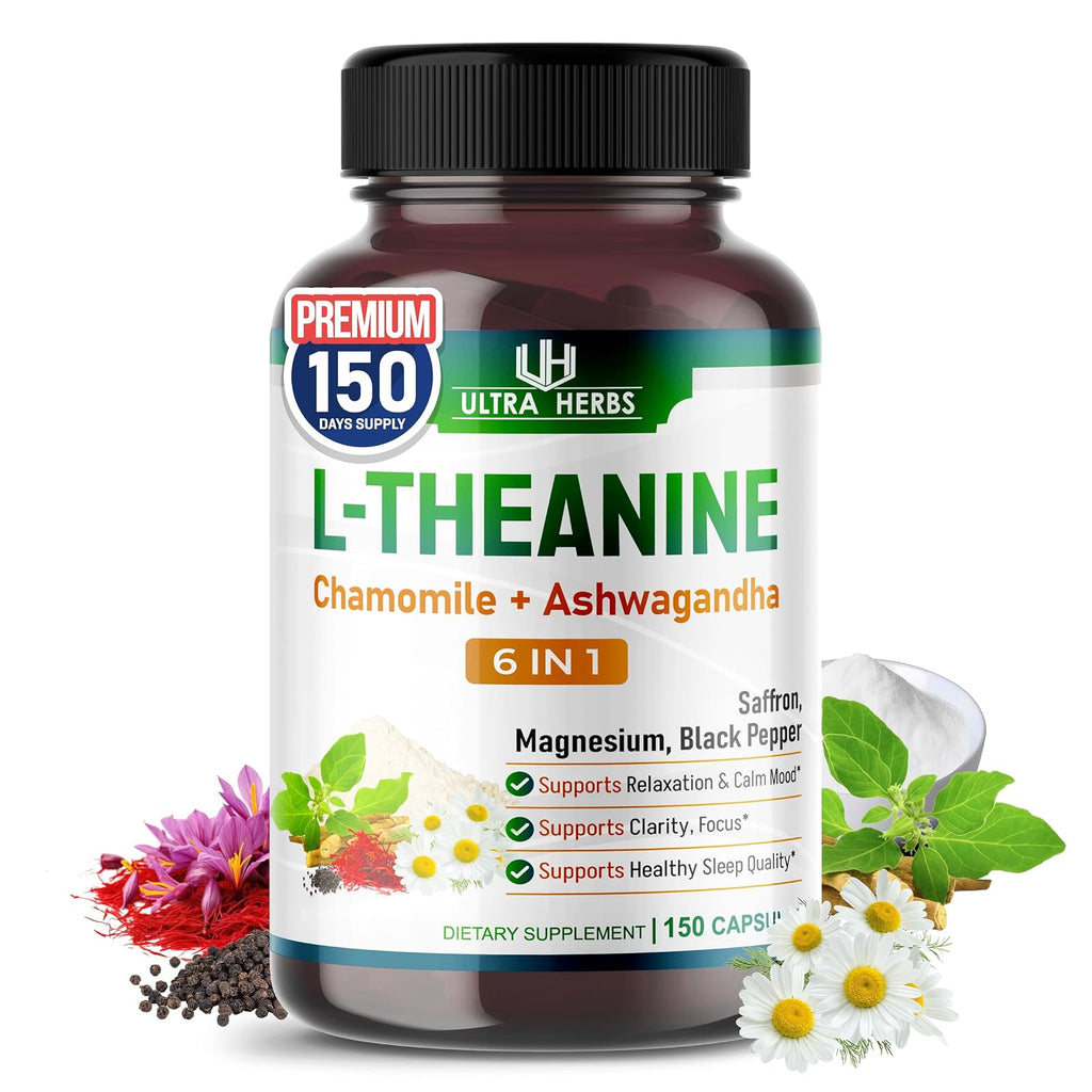 Ultra Herbs L-Theanine calming capsules