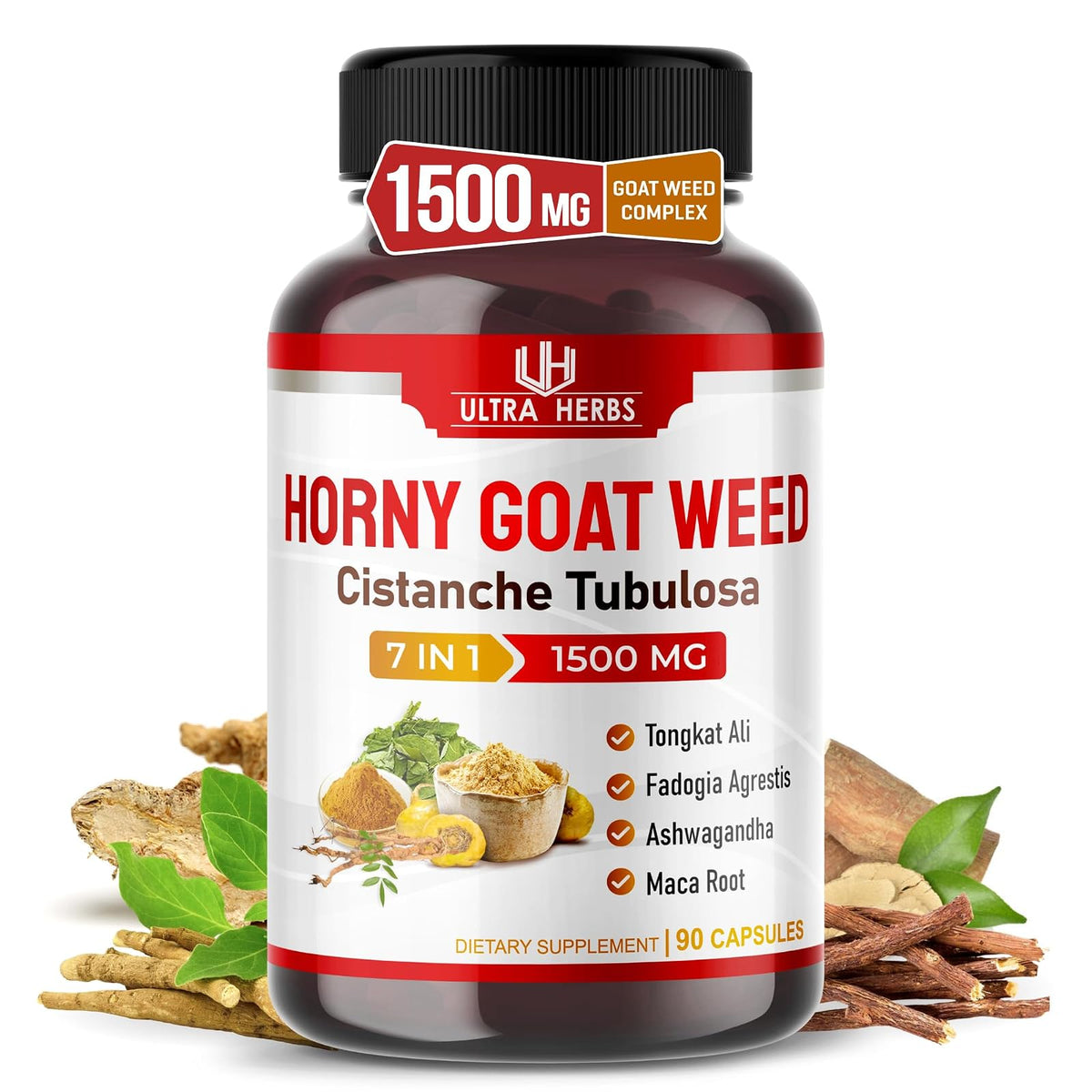 Ultra Horny Goat Weed capsules for vitality