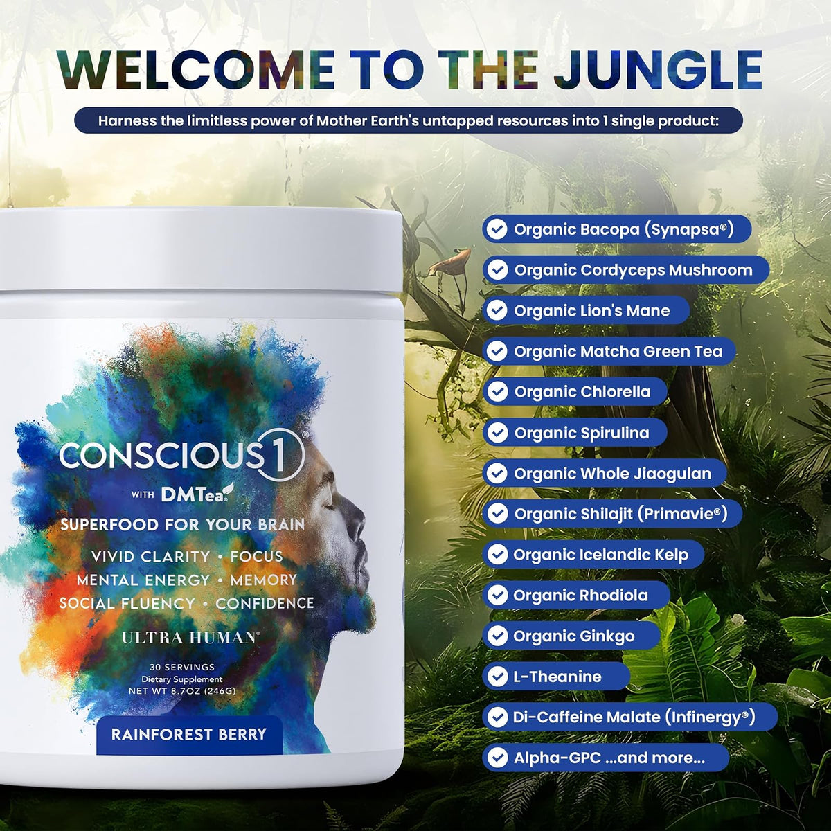 Ultra Human superfood blend for vitality