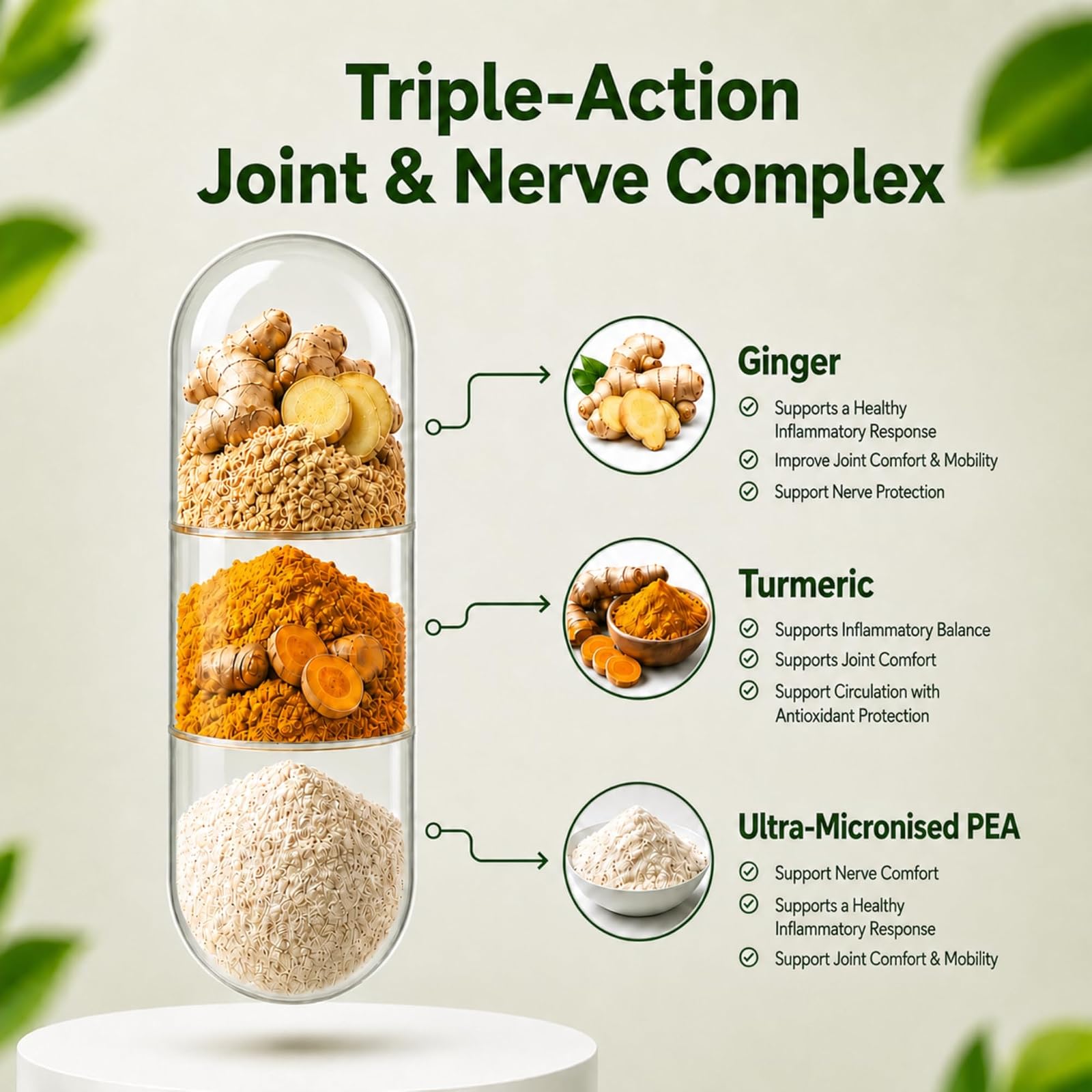 Ultra-micronized PEA for better absorption