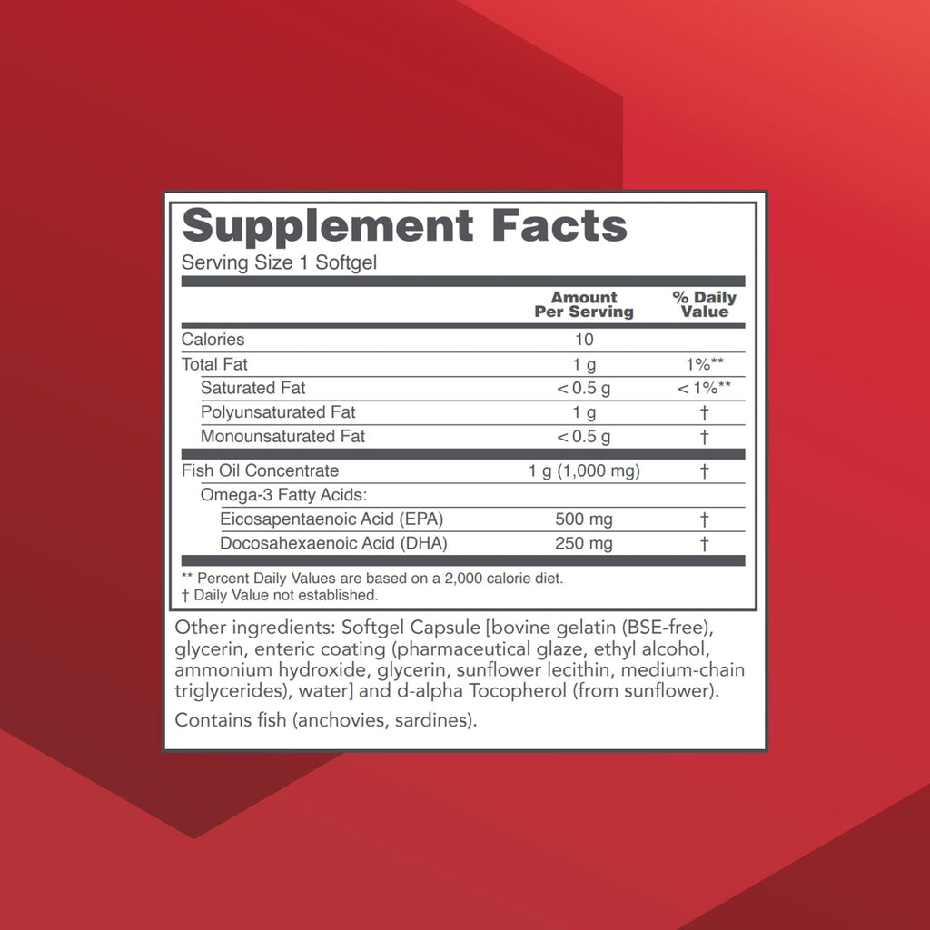 Ultra Omega-3 fish oil softgels