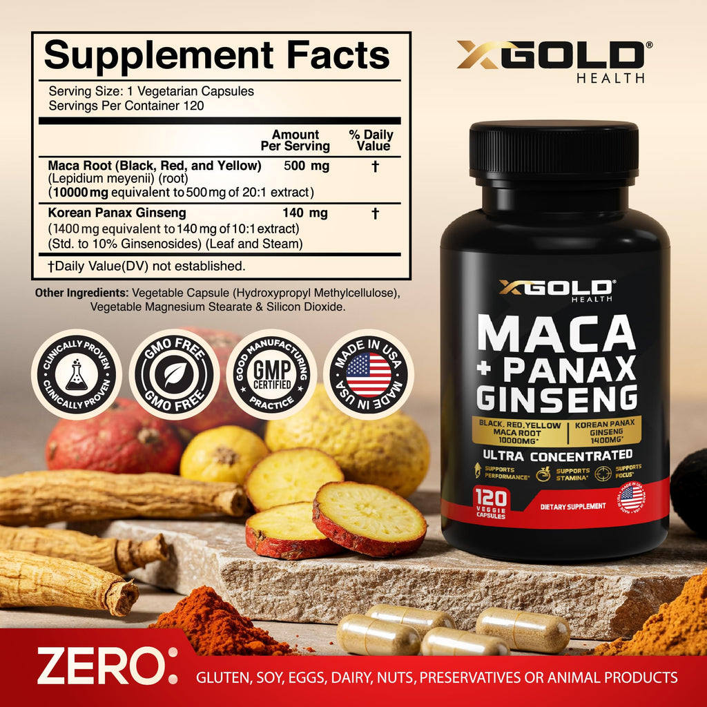 Ultra potent maca root supplement