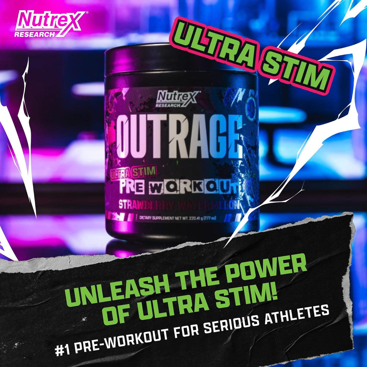 Ultra pre-workout powder with 400 mg caffeine