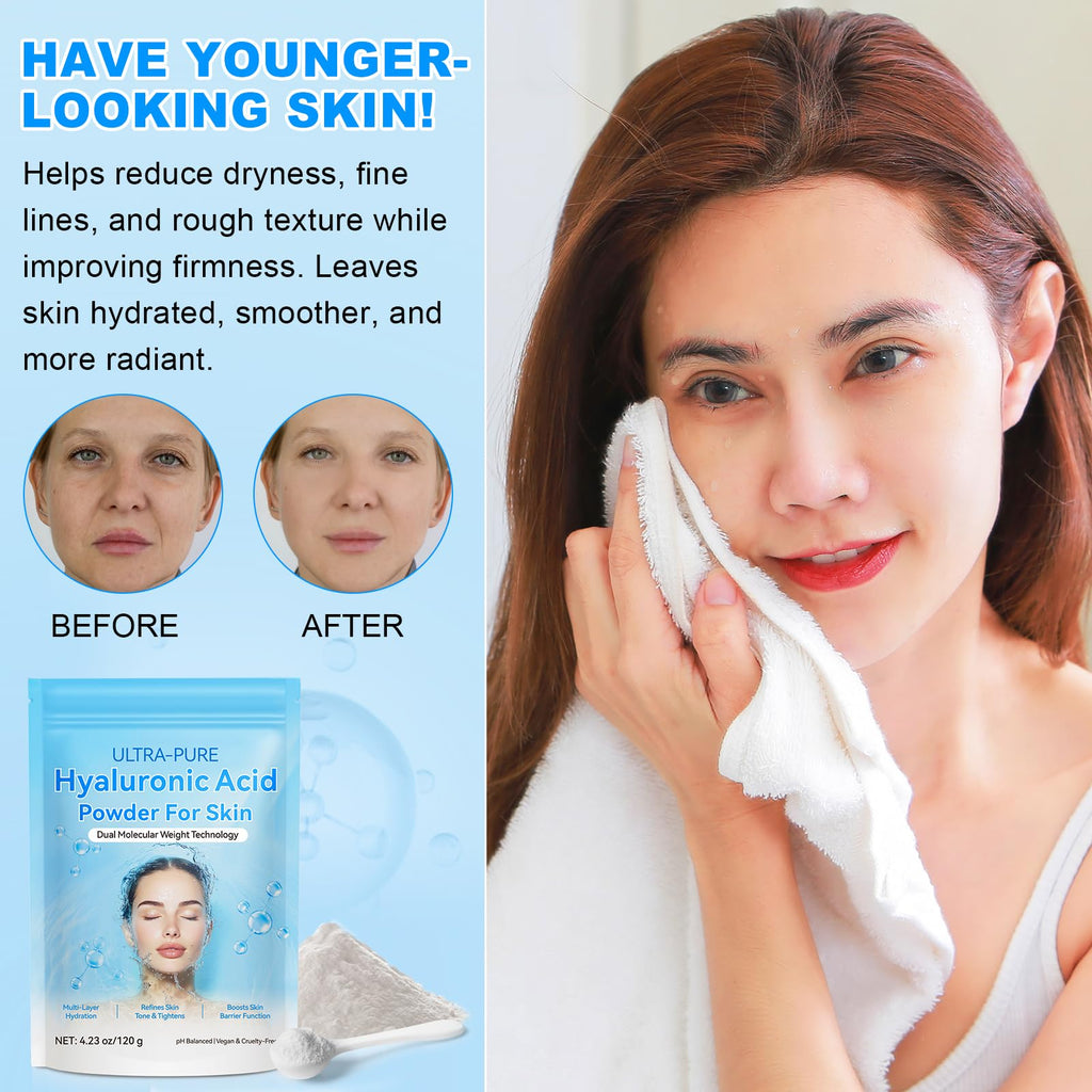 Ultra Pure Hyaluronic Acid for dry skin relief