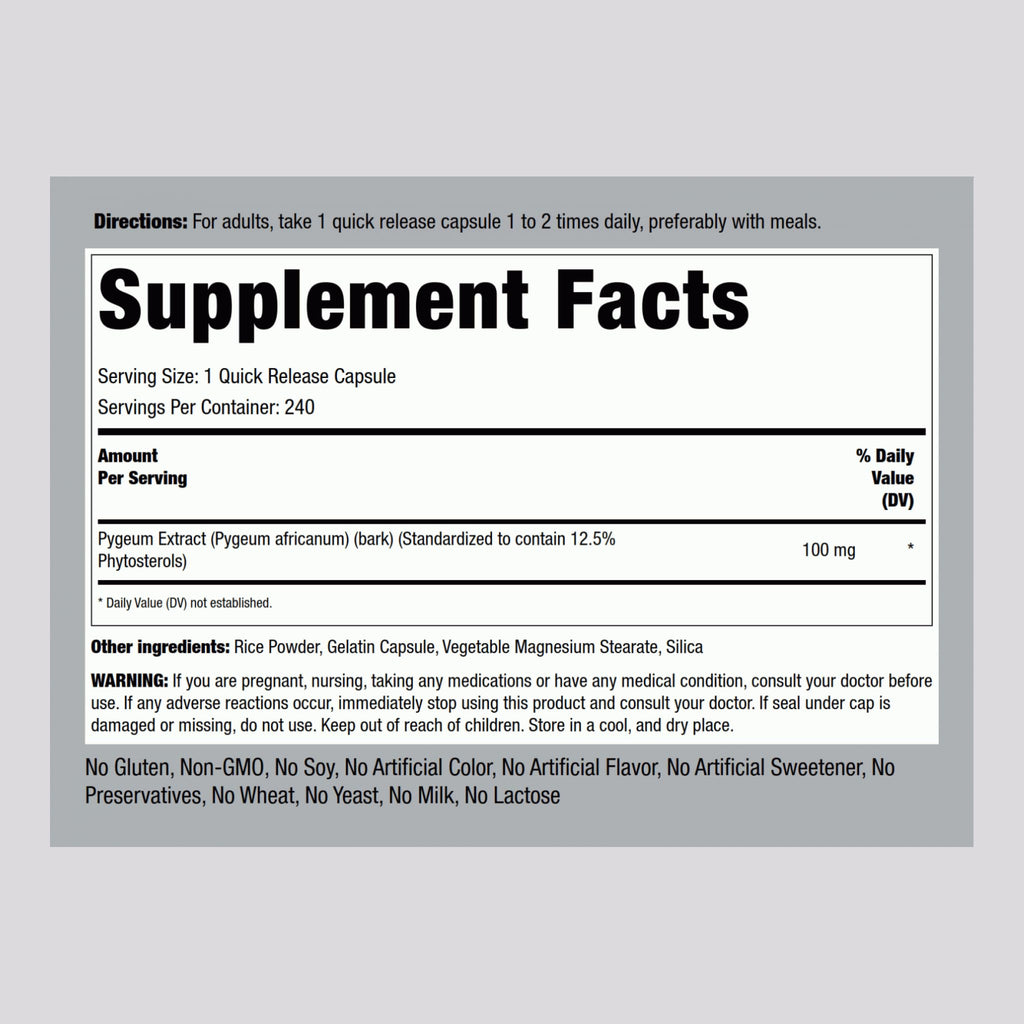 Ultra standardized pygeum extract benefits