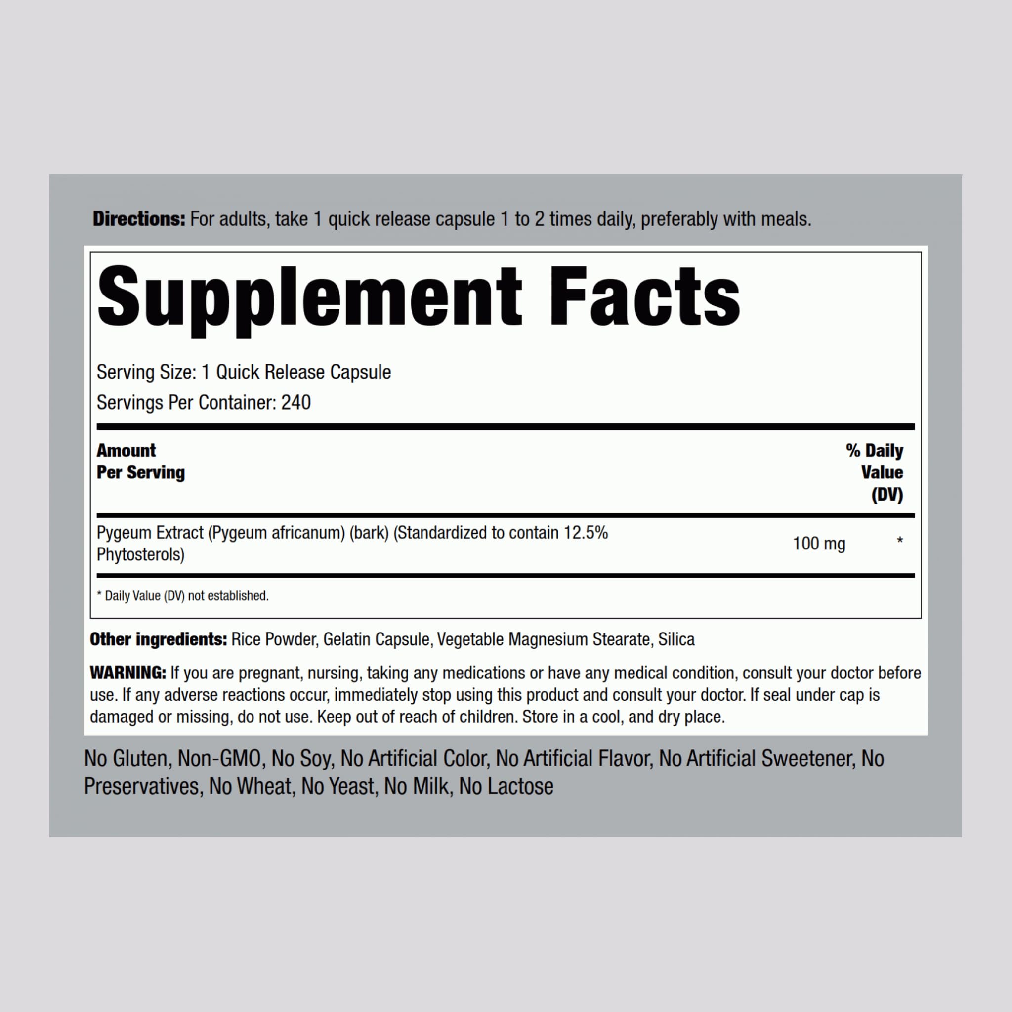 Ultra standardized pygeum extract benefits