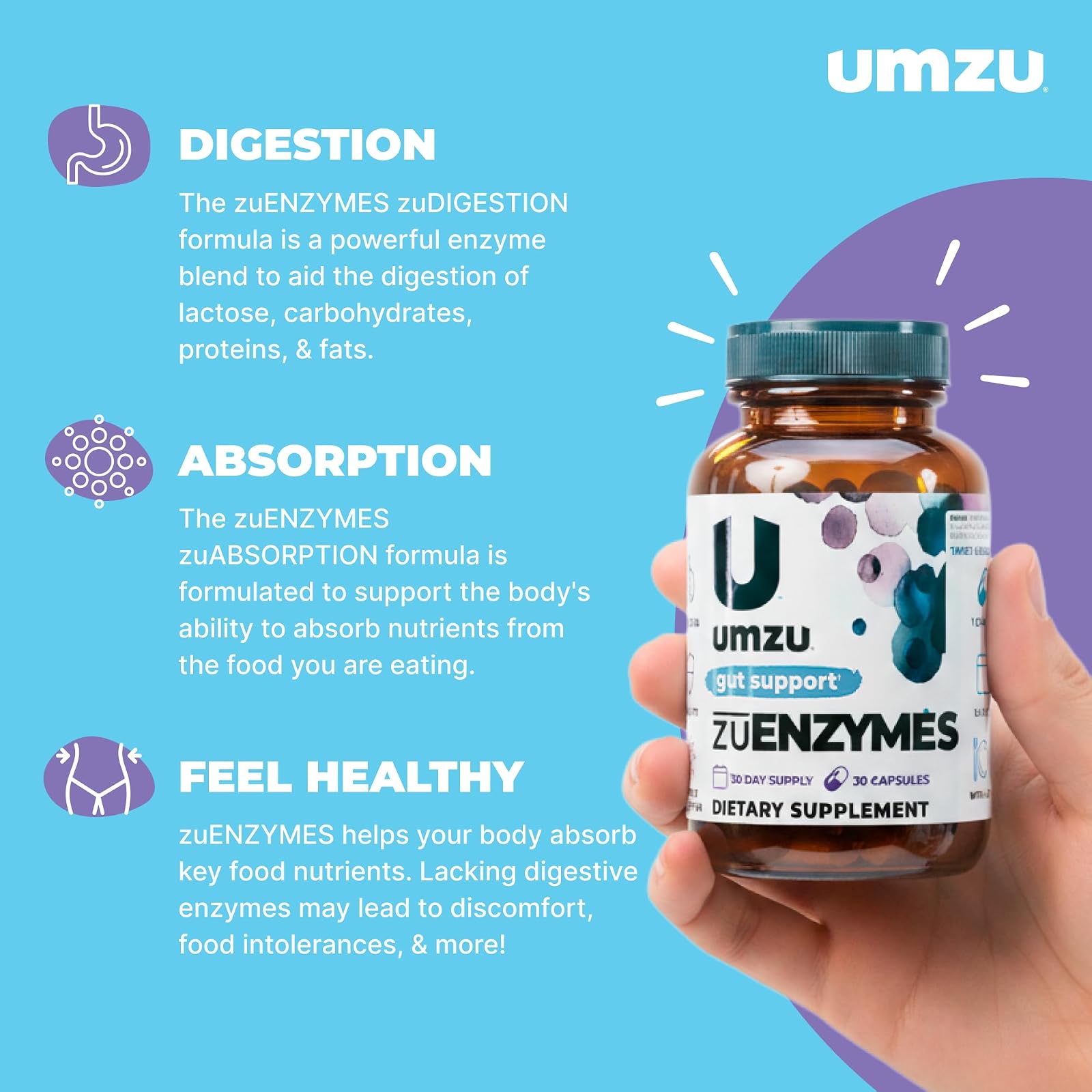 UMZU digestive enzymes for better digestion