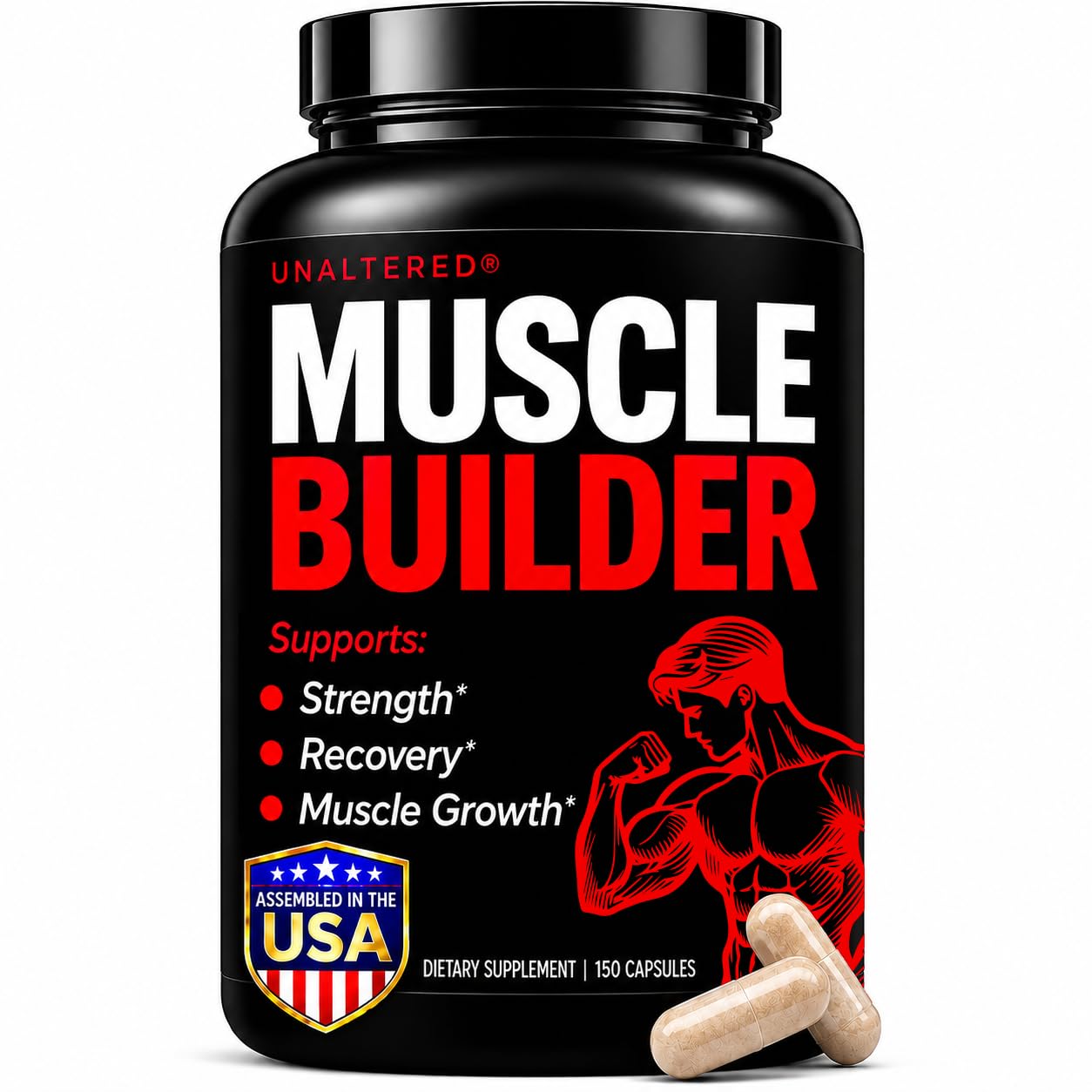 UNALTERED muscle builder multivitamins