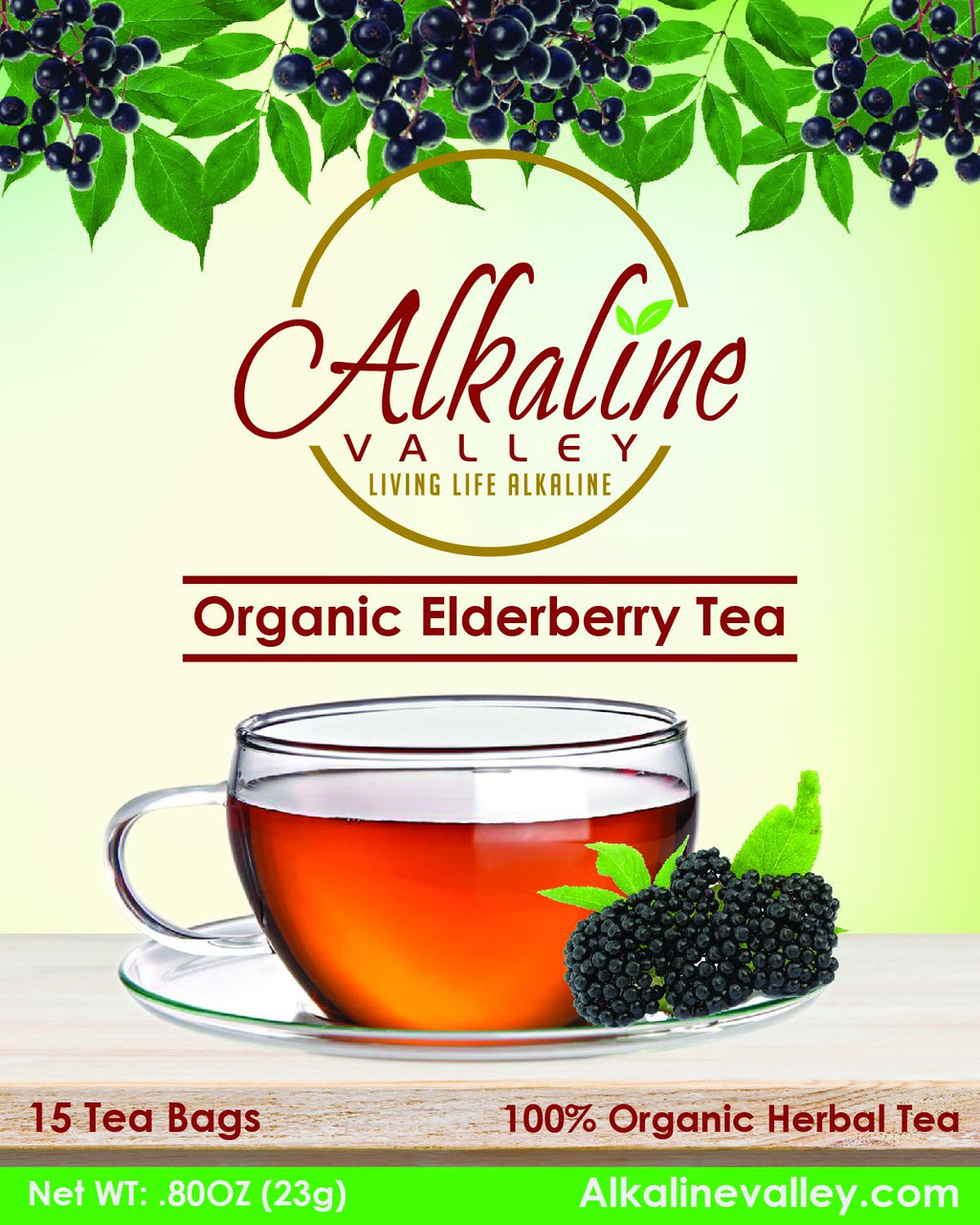 unbleached elderberry tea for health
