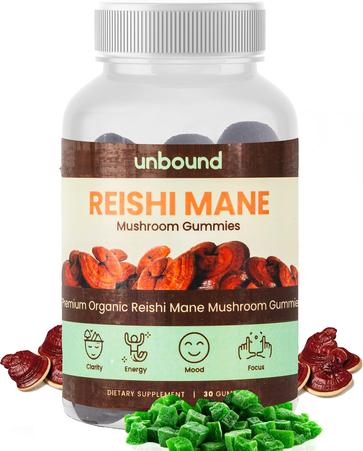 Unbound Reishi mushroom gummies for immunity