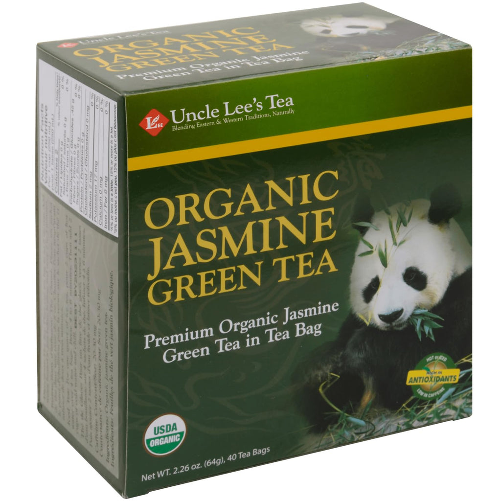 Uncle Lee's organic jasmine green tea bags