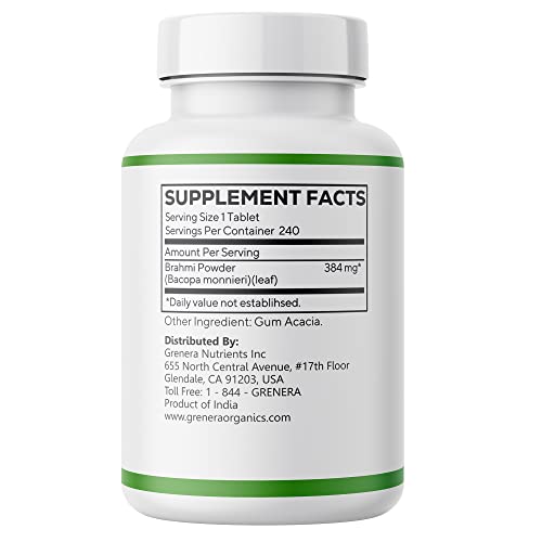 Uncoated Brahmi tablets for easy digestion