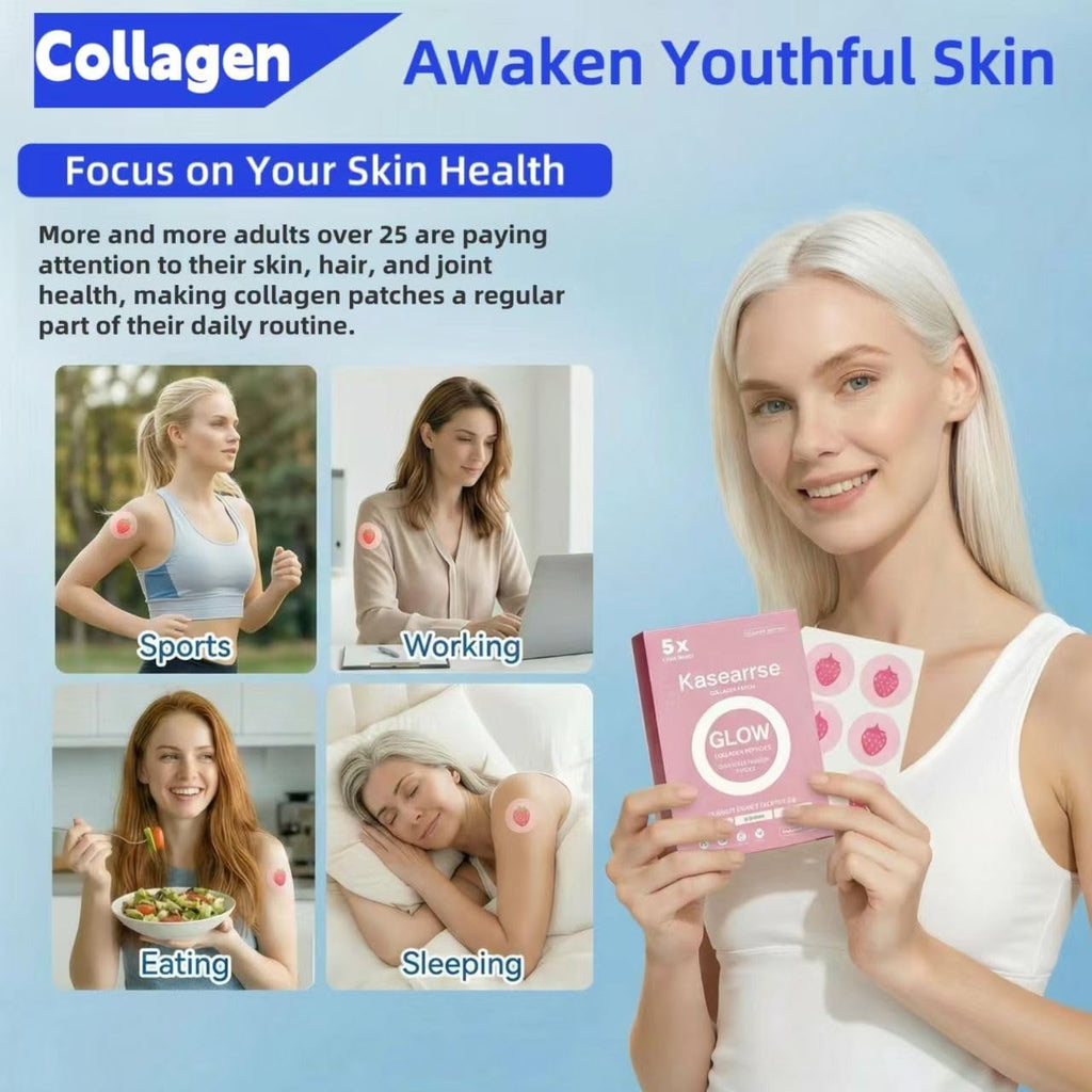 Under-eye collagen patches for puffiness