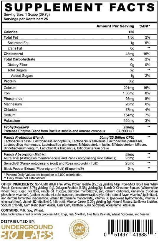 Underground Bio Labs protein supplement