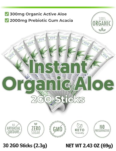 Unflavored aloe vera for natural energy
