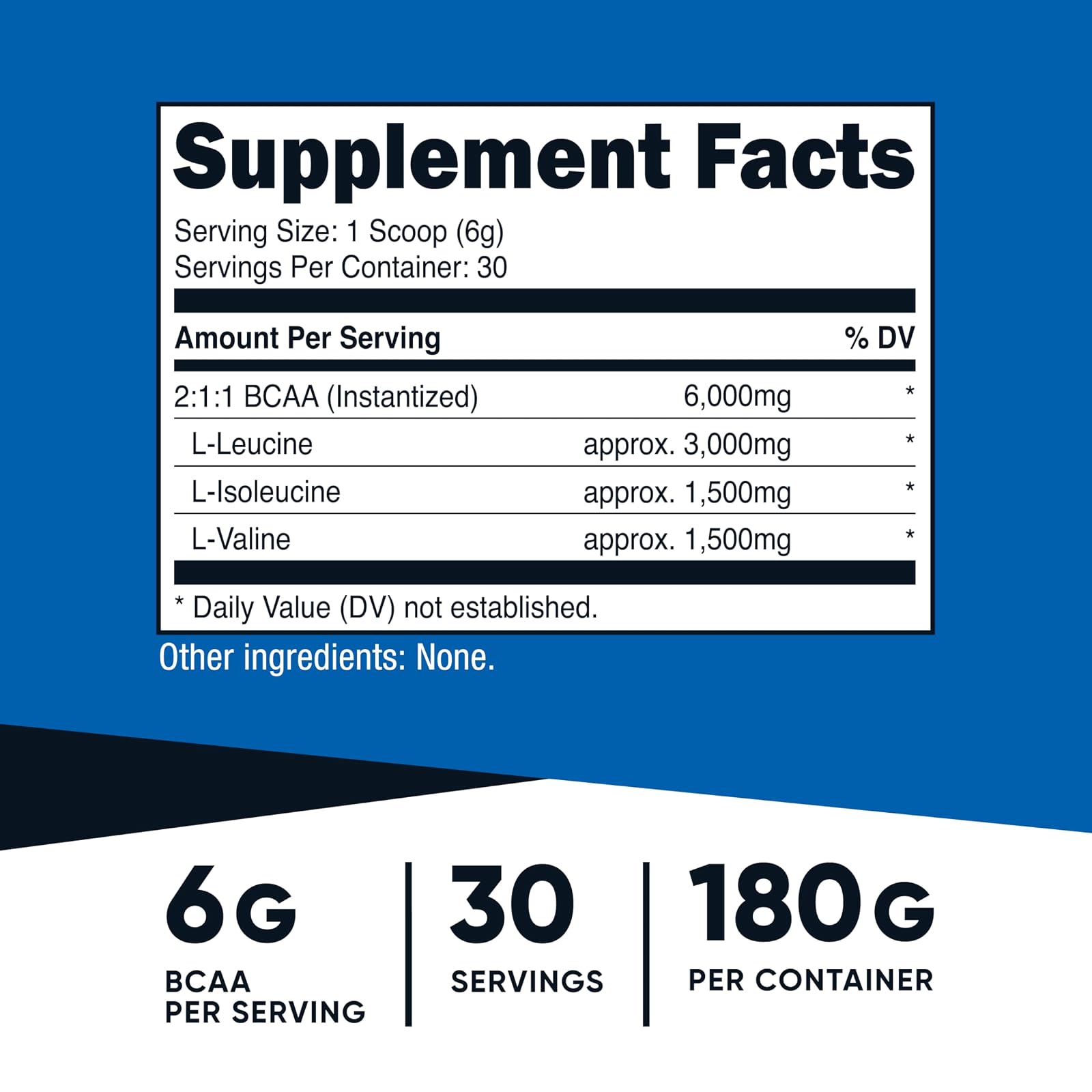 Unflavored BCAA powder for versatile use