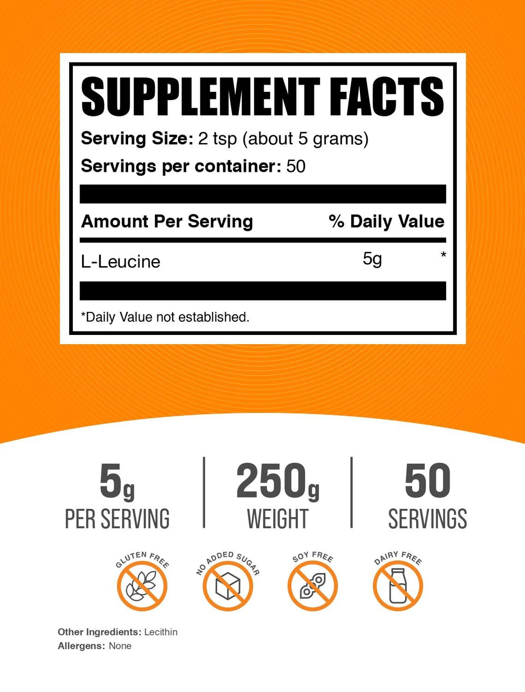Unflavored BCAA supplement for athletes