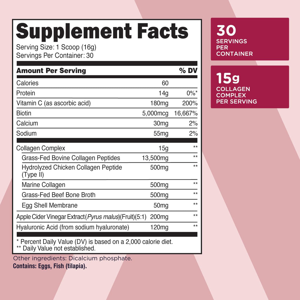 unflavored beauty collagen supplement