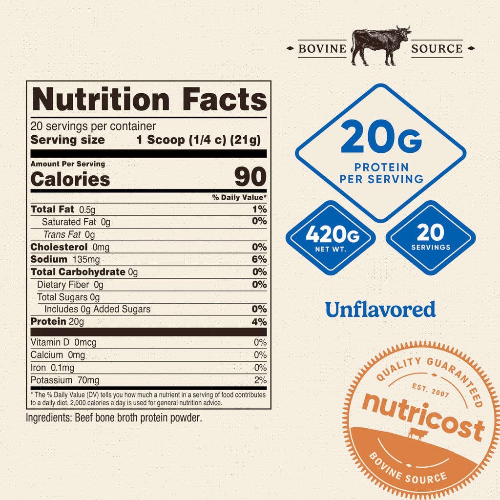 unflavored beef bone broth protein