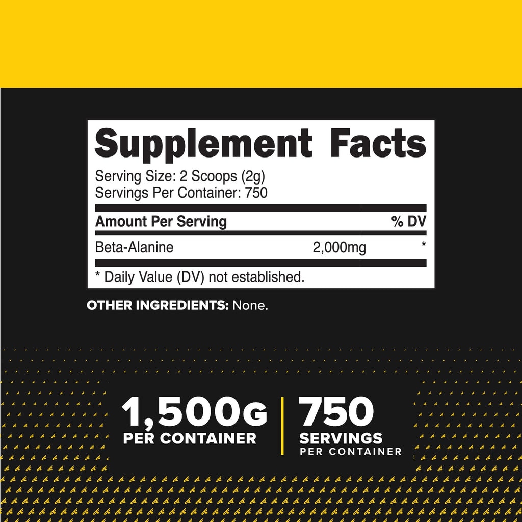 Unflavored Beta Alanine for muscle endurance