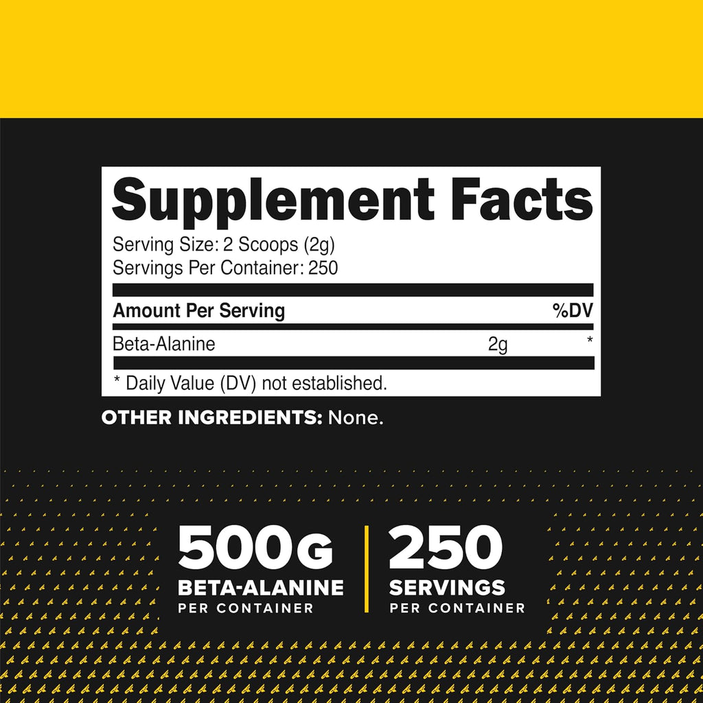 unflavored Beta Alanine for muscle endurance