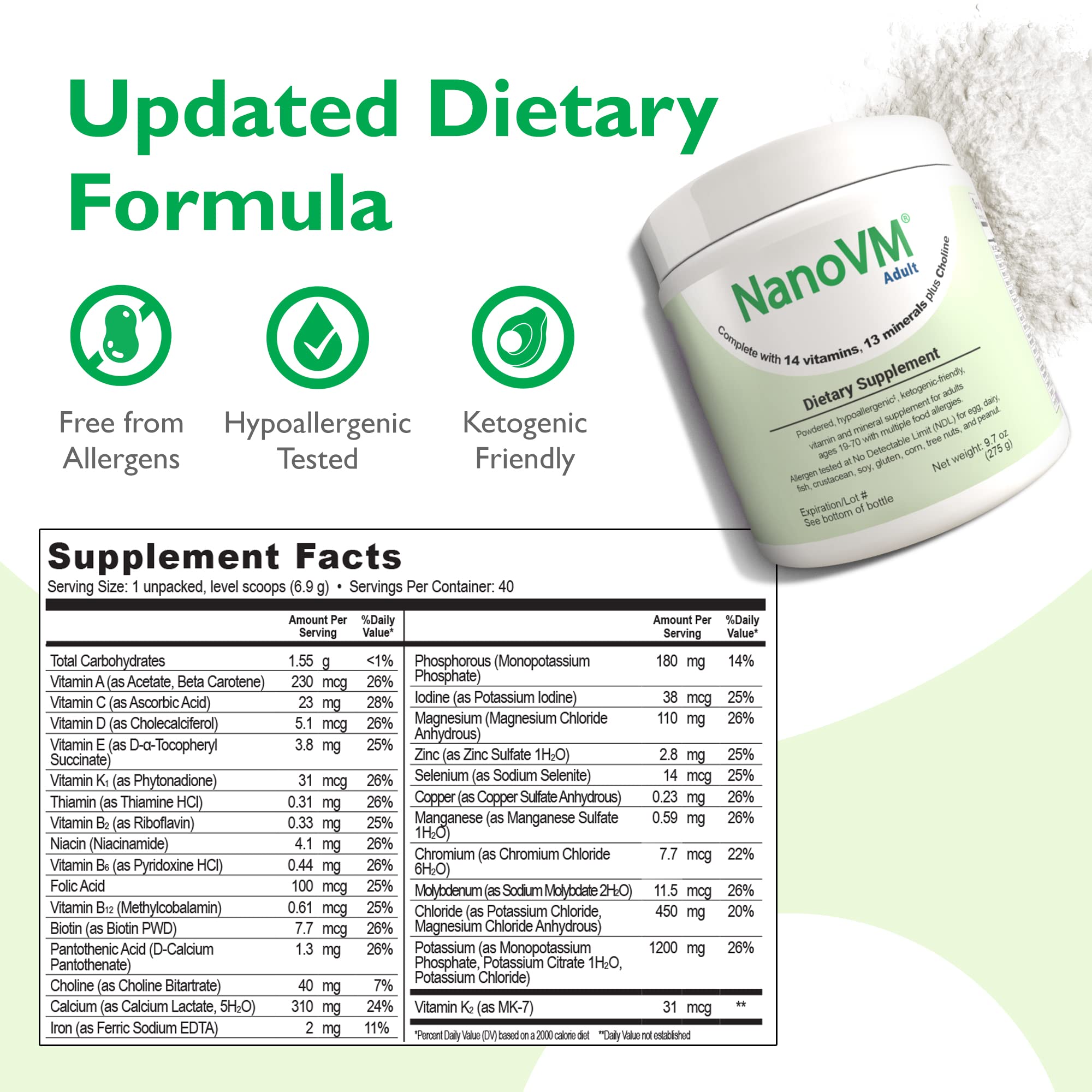 unflavored blended vitamins for easy mixing