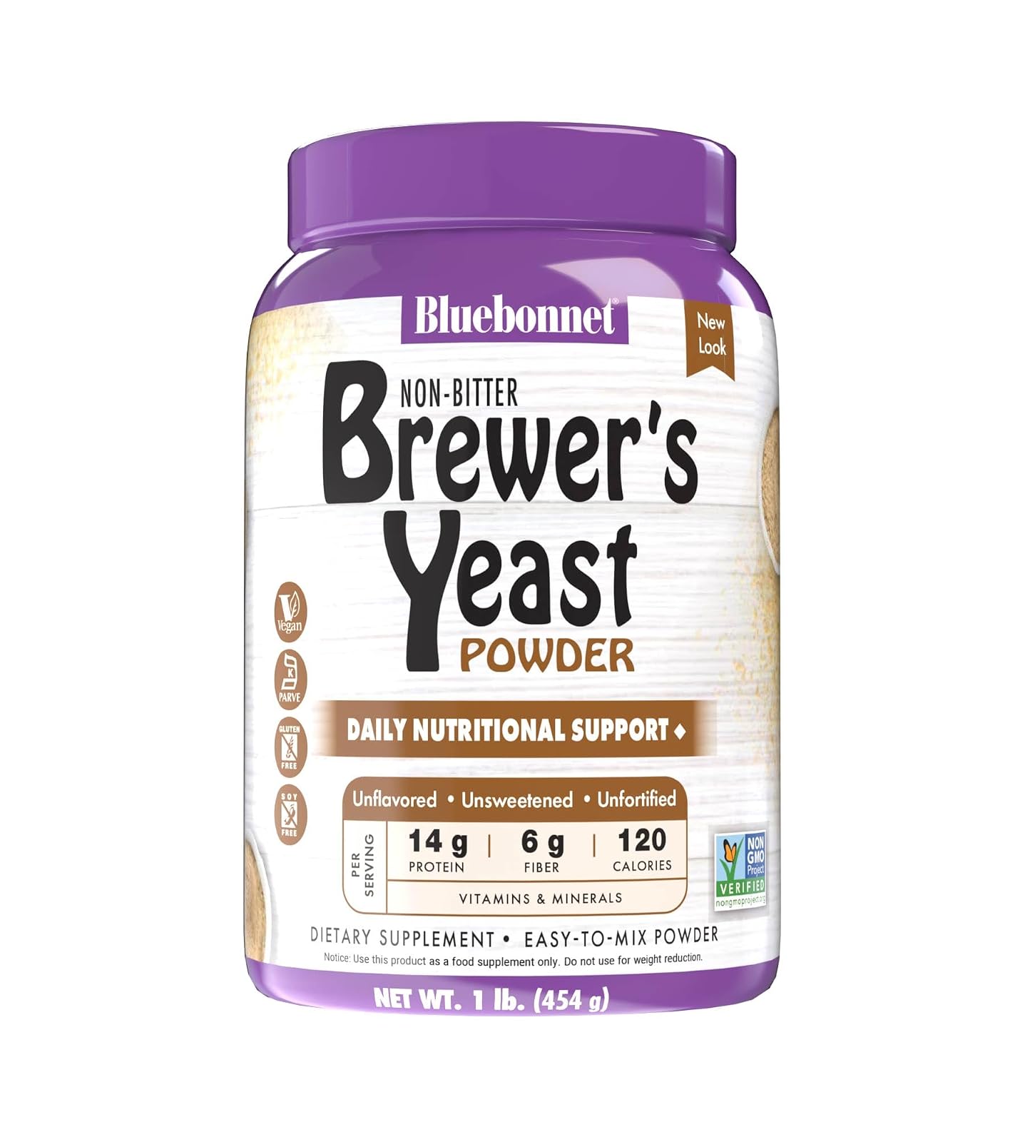 unflavored Bluebonnet Brewers yeast powder