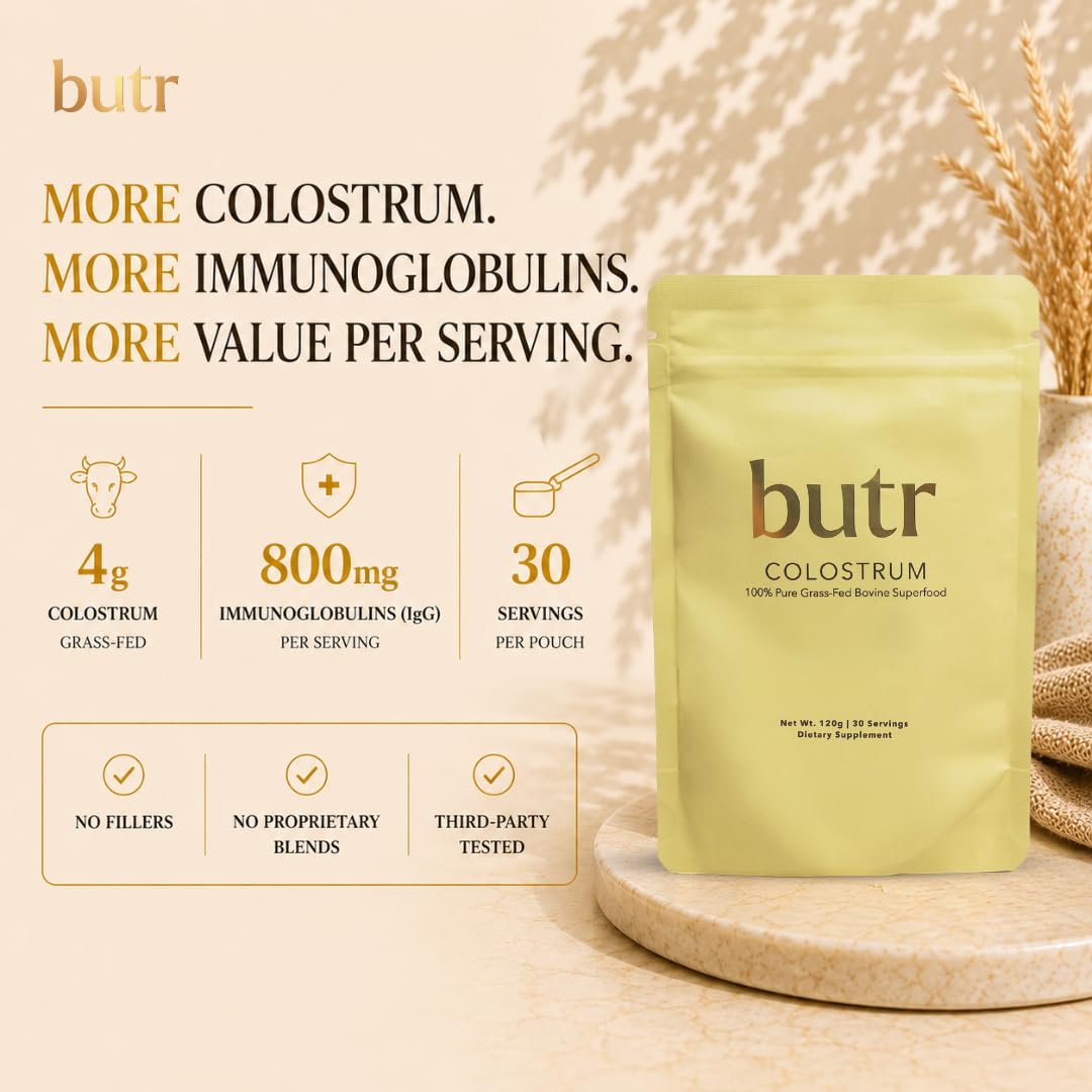 unflavored bovine colostrum for gut health